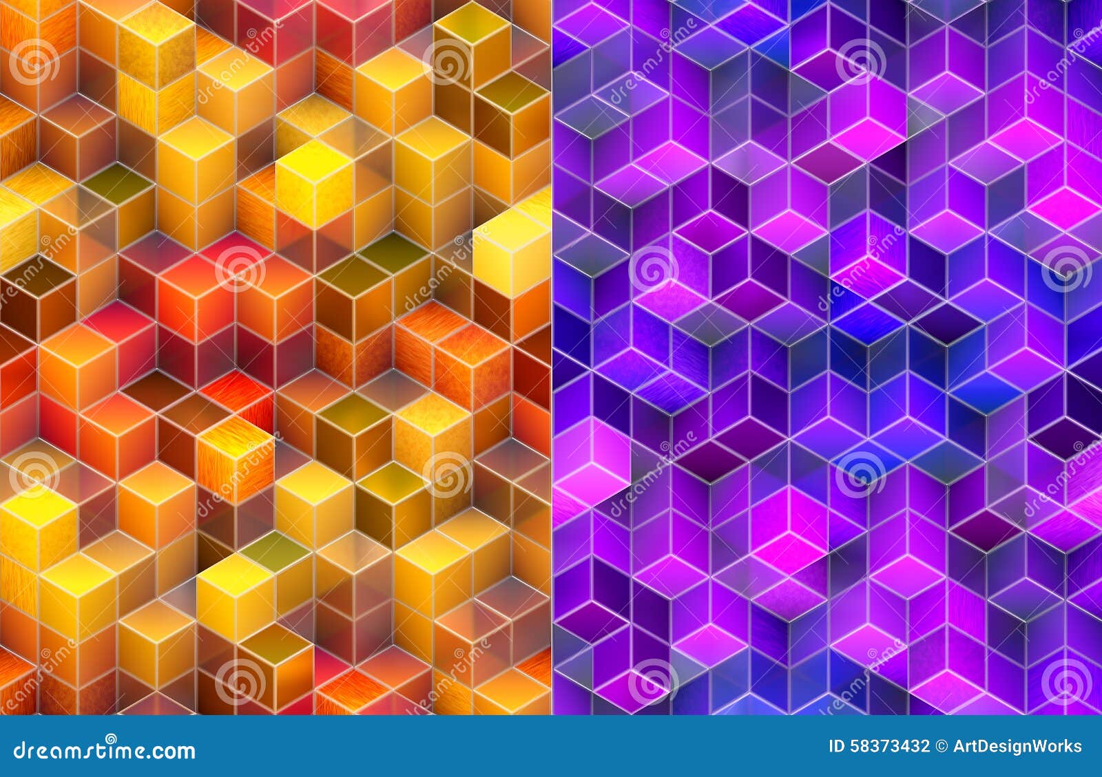 Abstract 3d Cube Background Stock Illustration - Illustration of ...