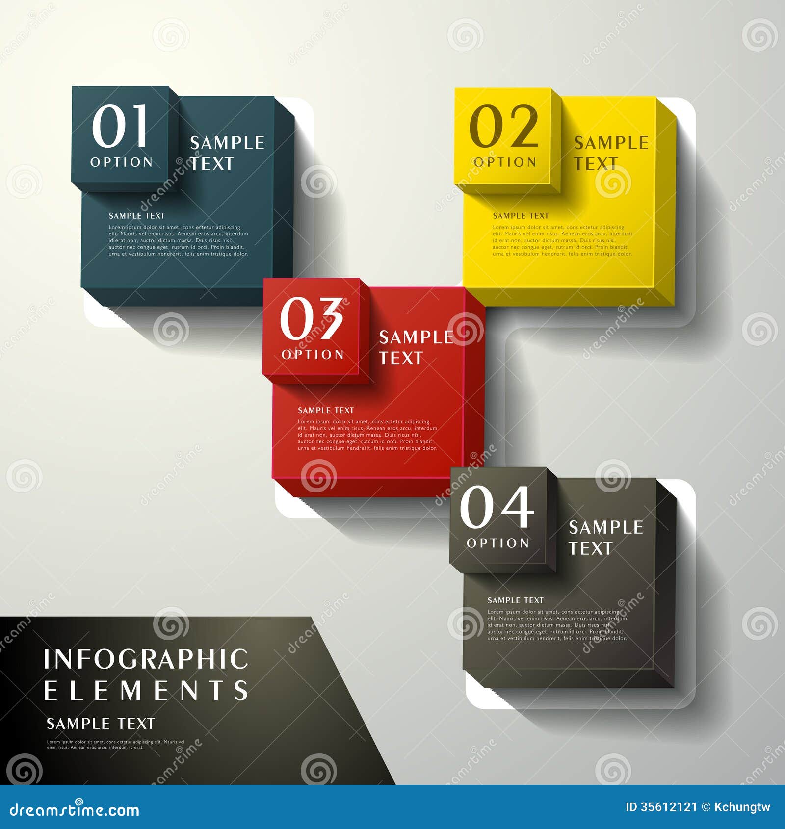 Abstract 3d Cube Infographics Stock Vector - Illustration of artwork ...