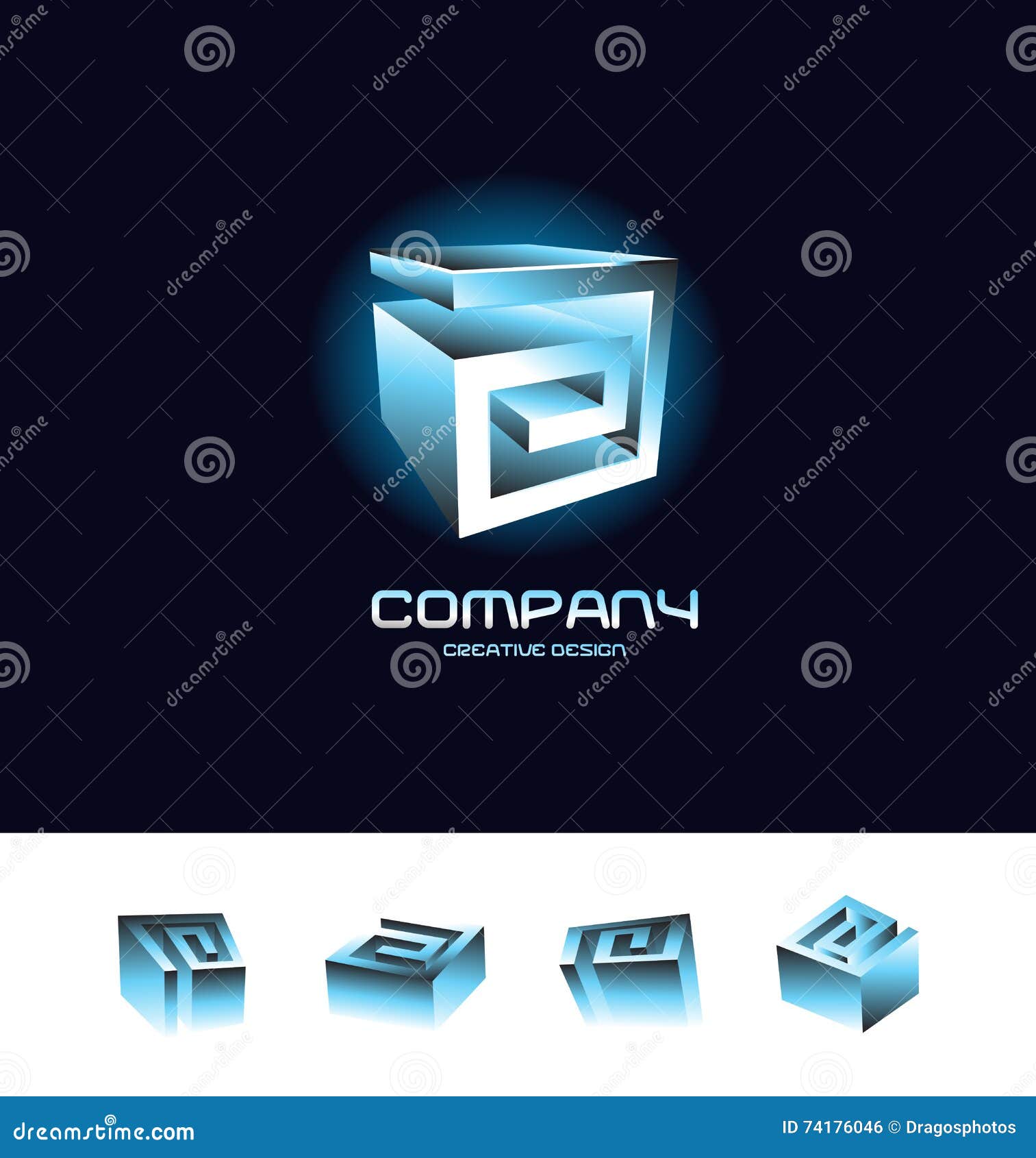 Cube Logo Psd
