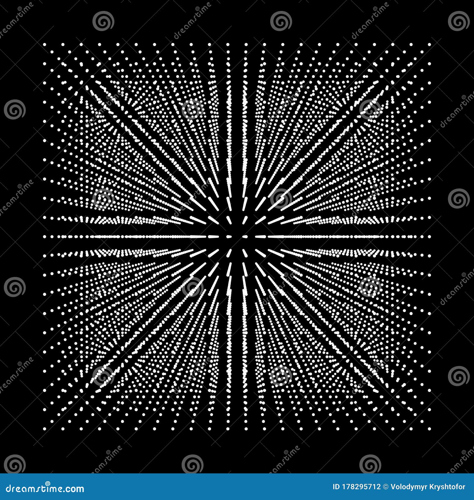 Abstract 3D Cube of Multiple Particles. Square. Digital Technology ...