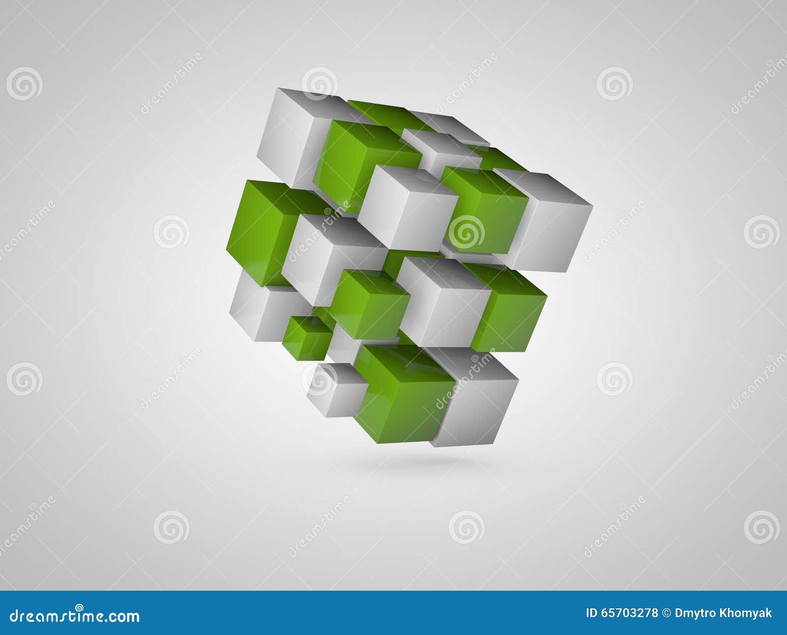 Abstract 3d Cubes. Background Design. Stock Illustration - Illustration ...