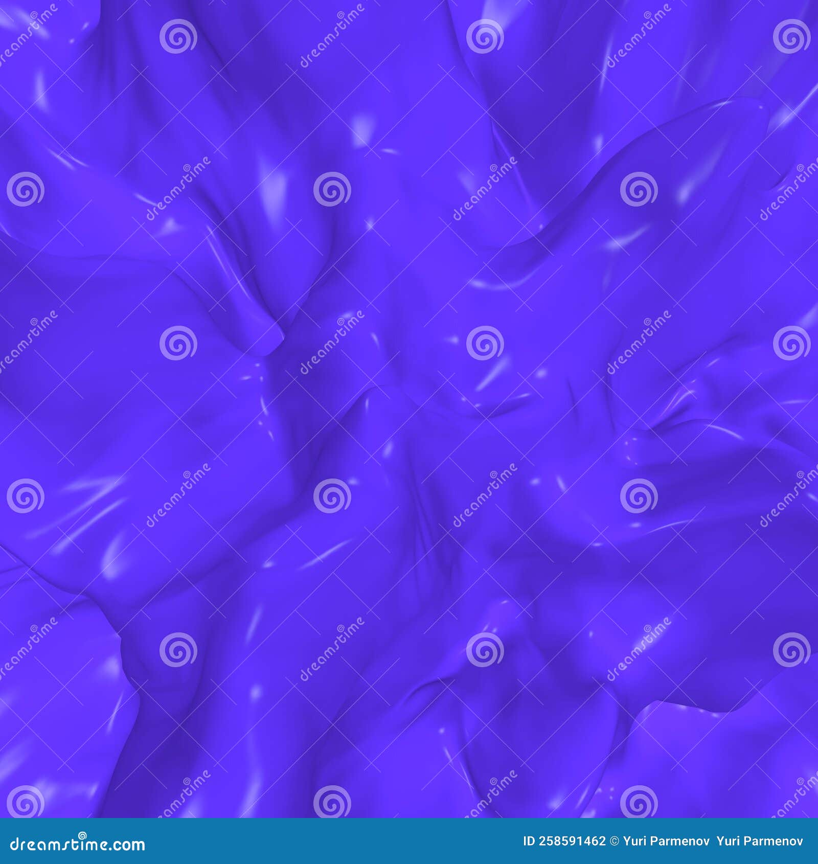 Abstract 3d Curves Violet Plastic Background. Colored Fluid Movement ...