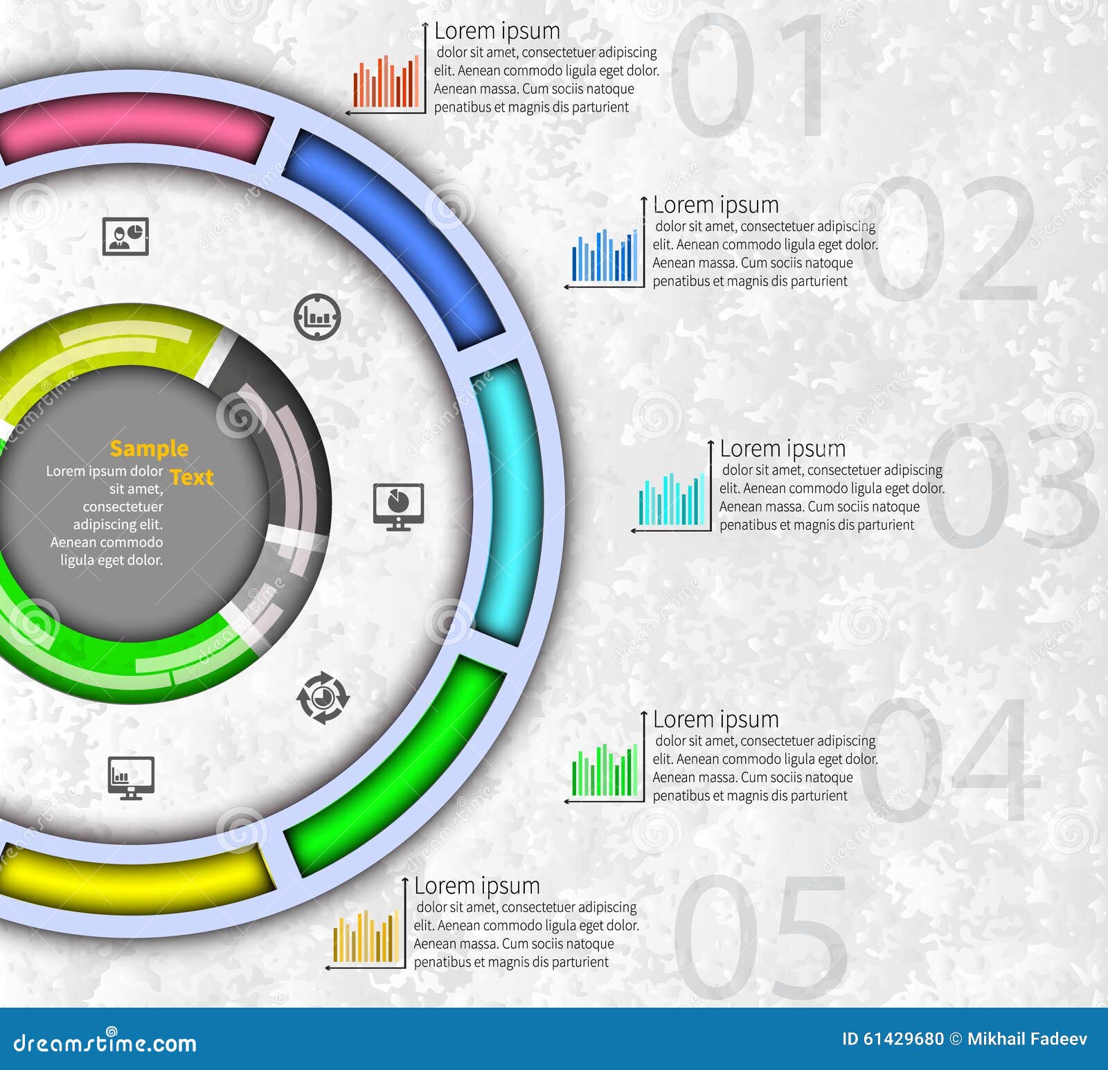 Abstract 3D Document Infographics Vector Illustratie - Illustration of ...