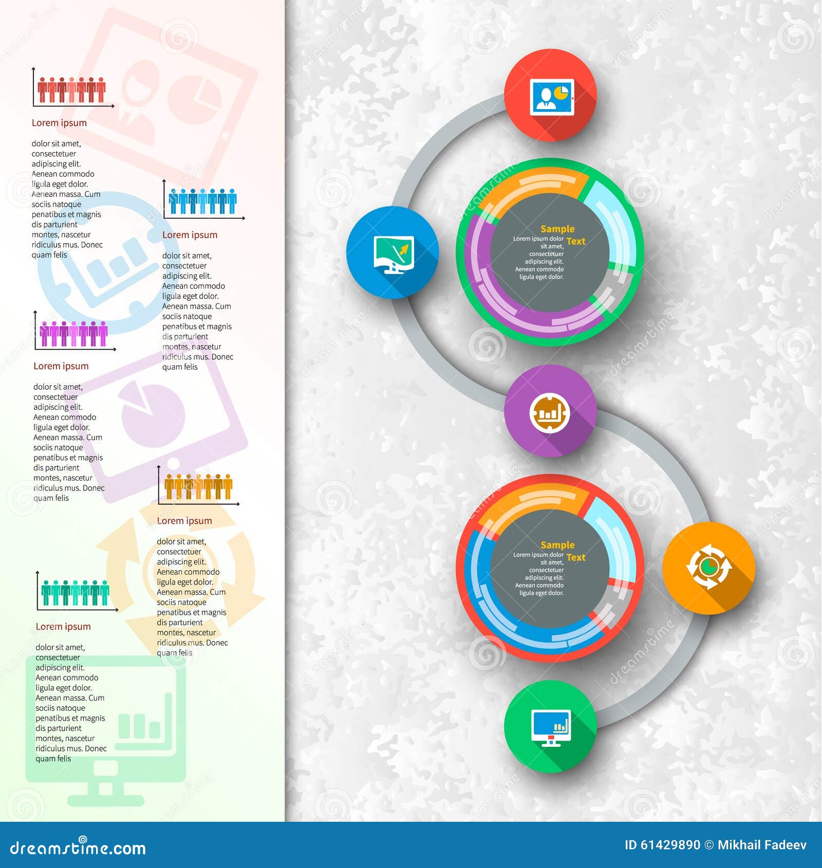 Abstract 3D Document Infographics Vector Illustratie - Illustration of ...