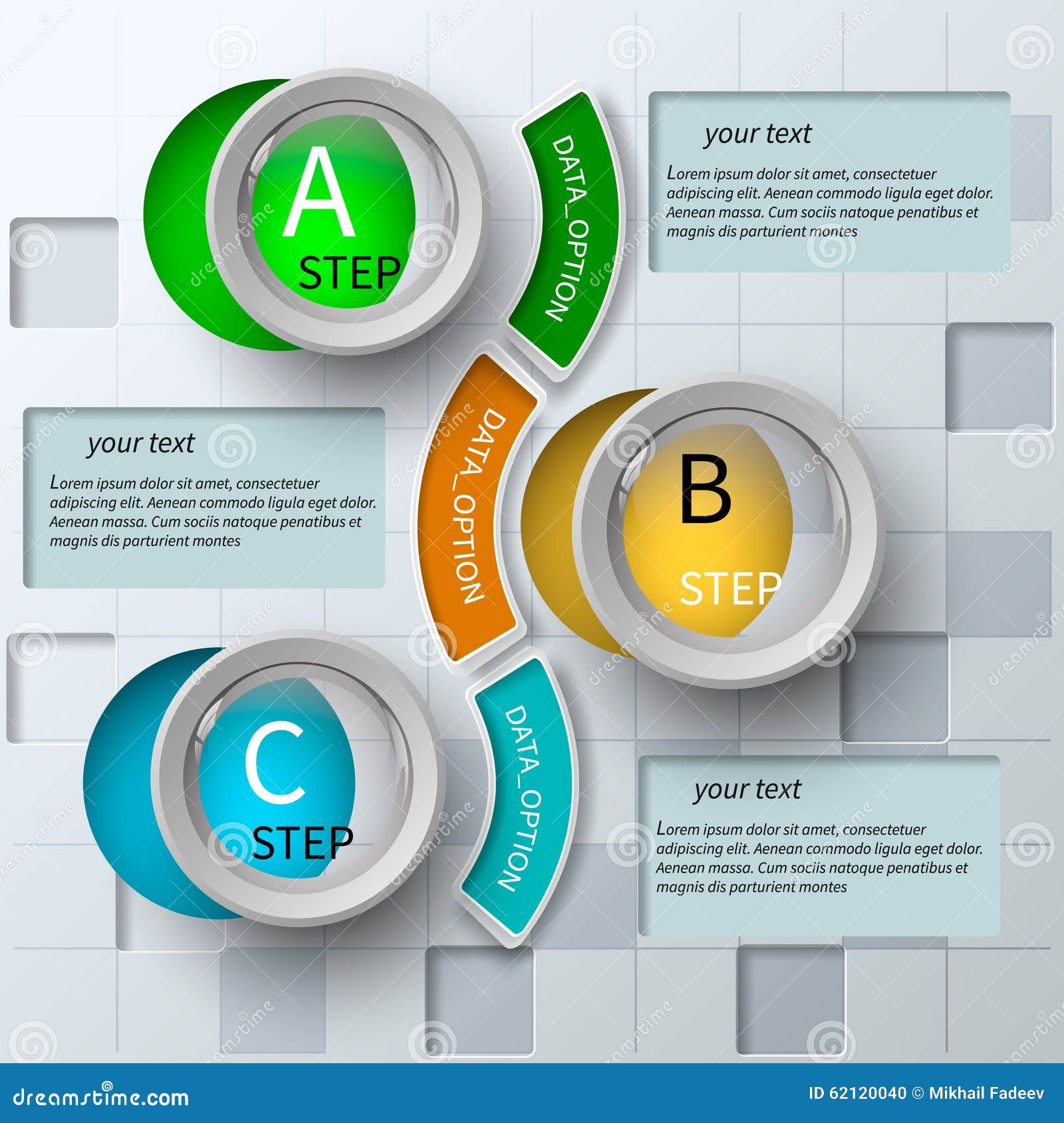 Abstract 3D Document Infographics Vector Illustratie - Illustration of ...