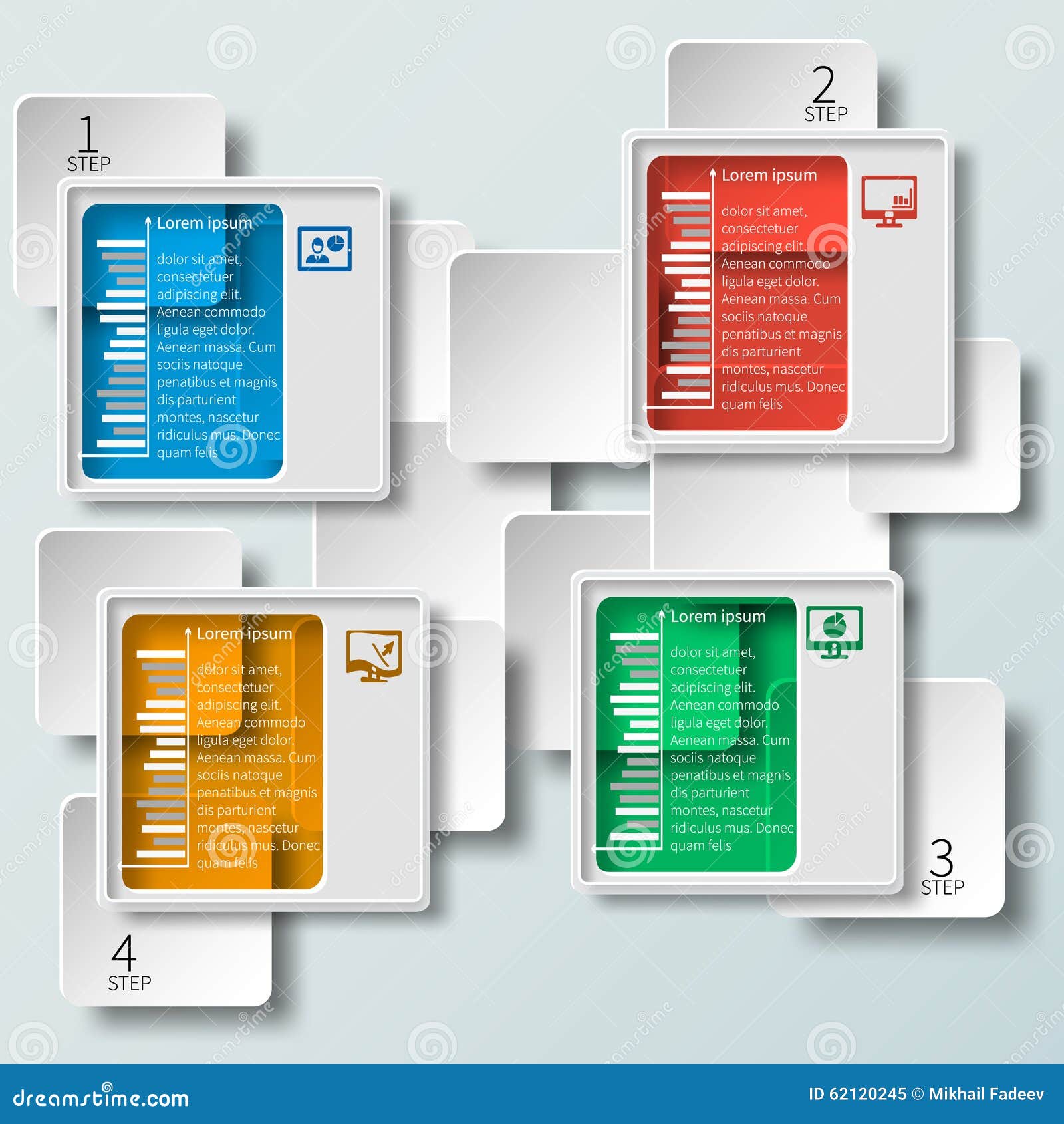 Abstract 3D Document Infographics Vector Illustratie - Illustration of ...