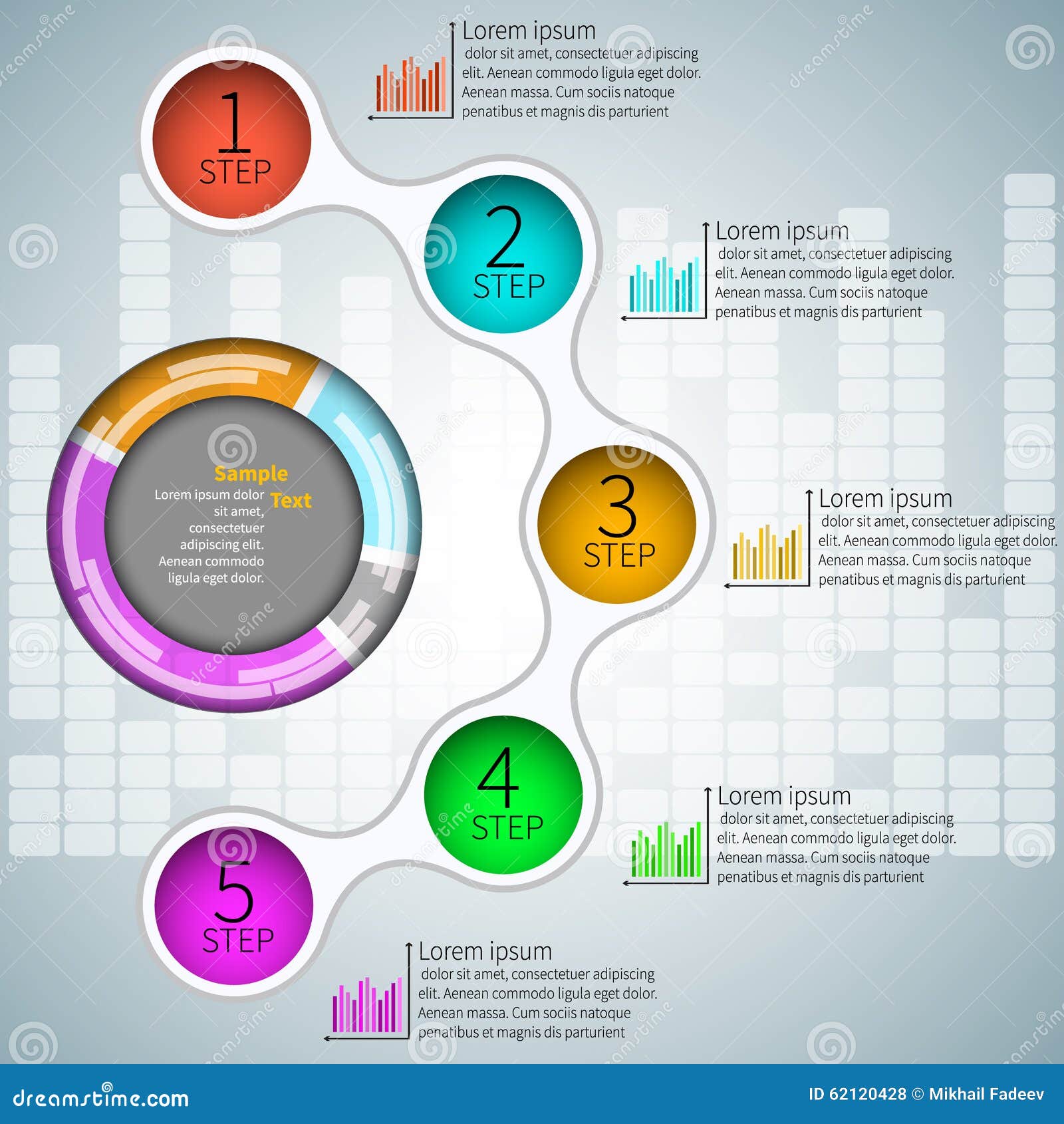 Abstract 3D Document Infographics Vector Illustratie - Illustration of ...