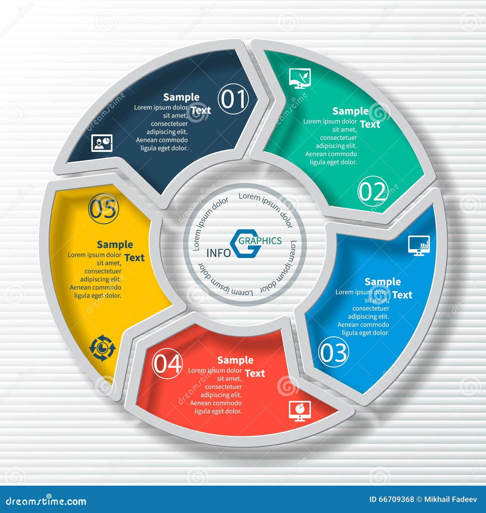 Abstract 3D Document Infographics Stock Illustratie - Illustration of ...