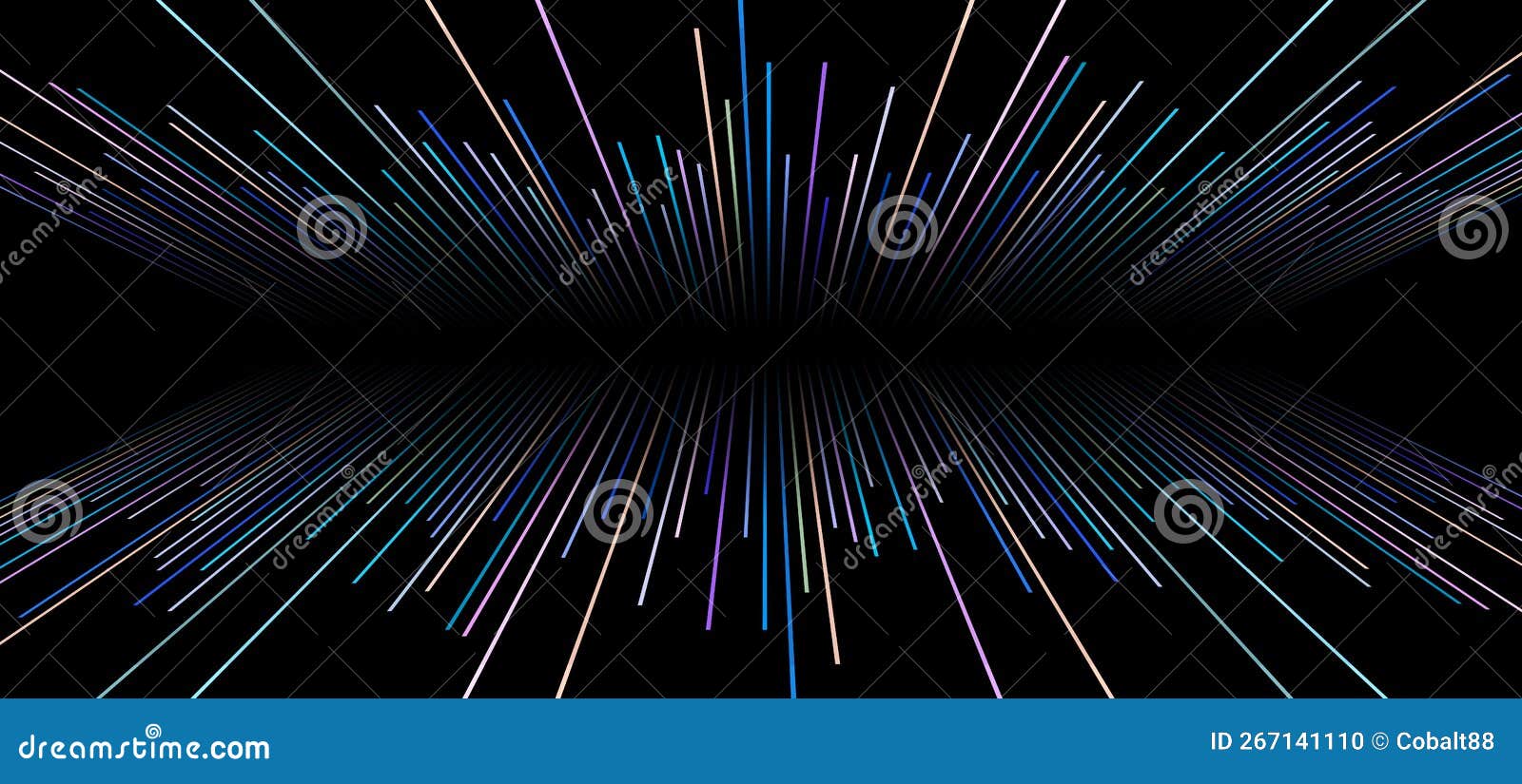 Abstract 3d Dynamic Background, Cosmic Hyper Speed Striped Pattern on ...