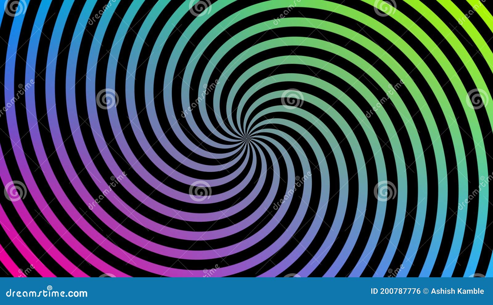 Abstract 3D Dynamic and Spiral Circular Patterns with Colorful ...