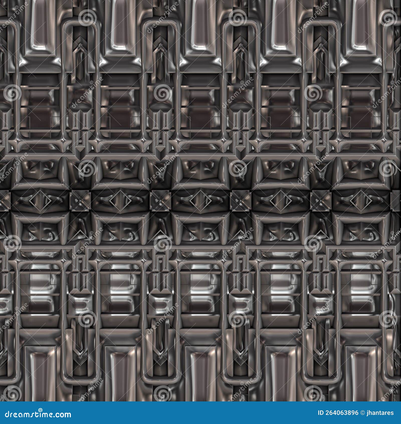 3d Effect - Geometric Metallic Surface Symmetric Pattern Stock ...
