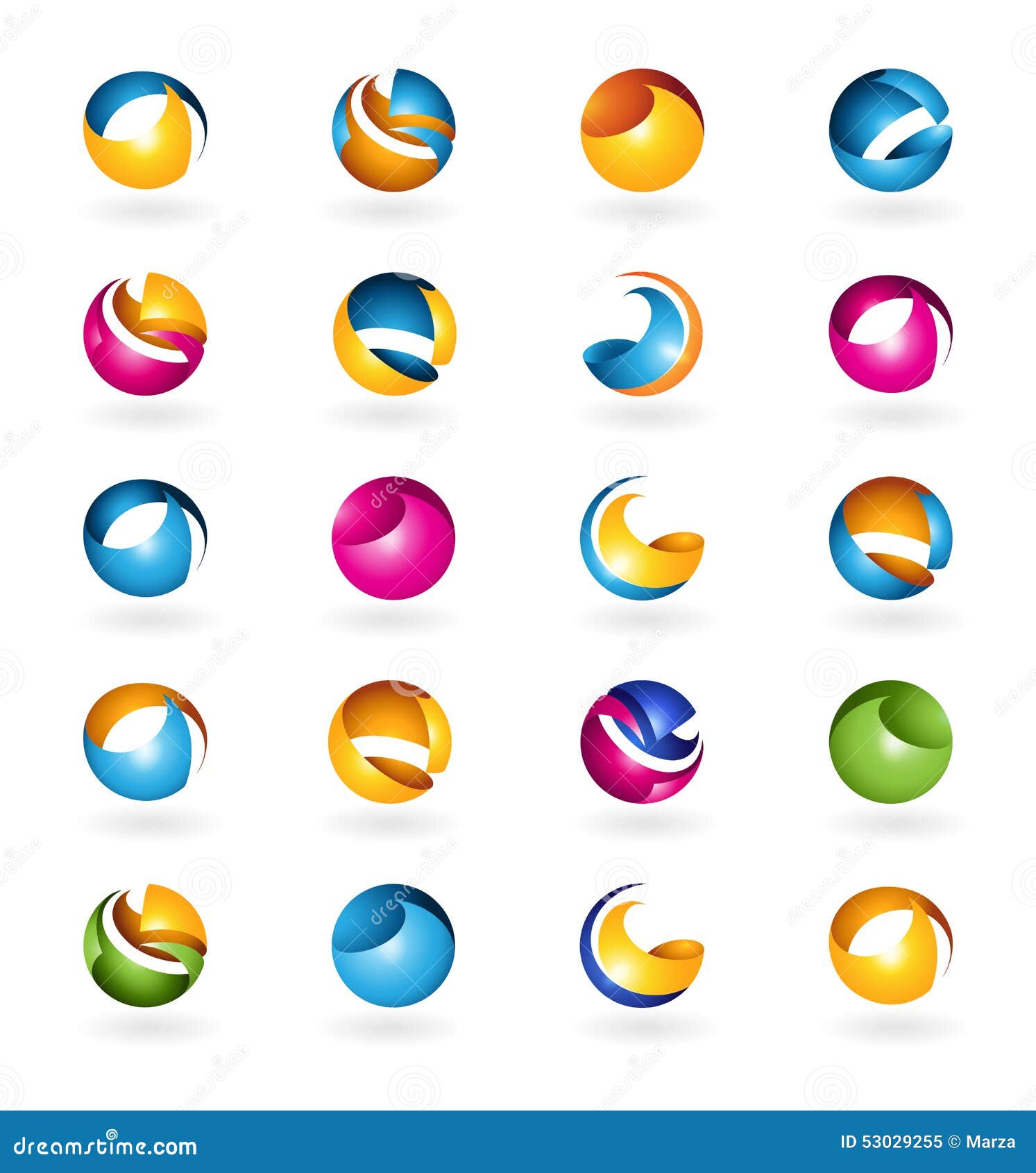 Abstract 3D elements stock vector. Illustration of background - 53029255