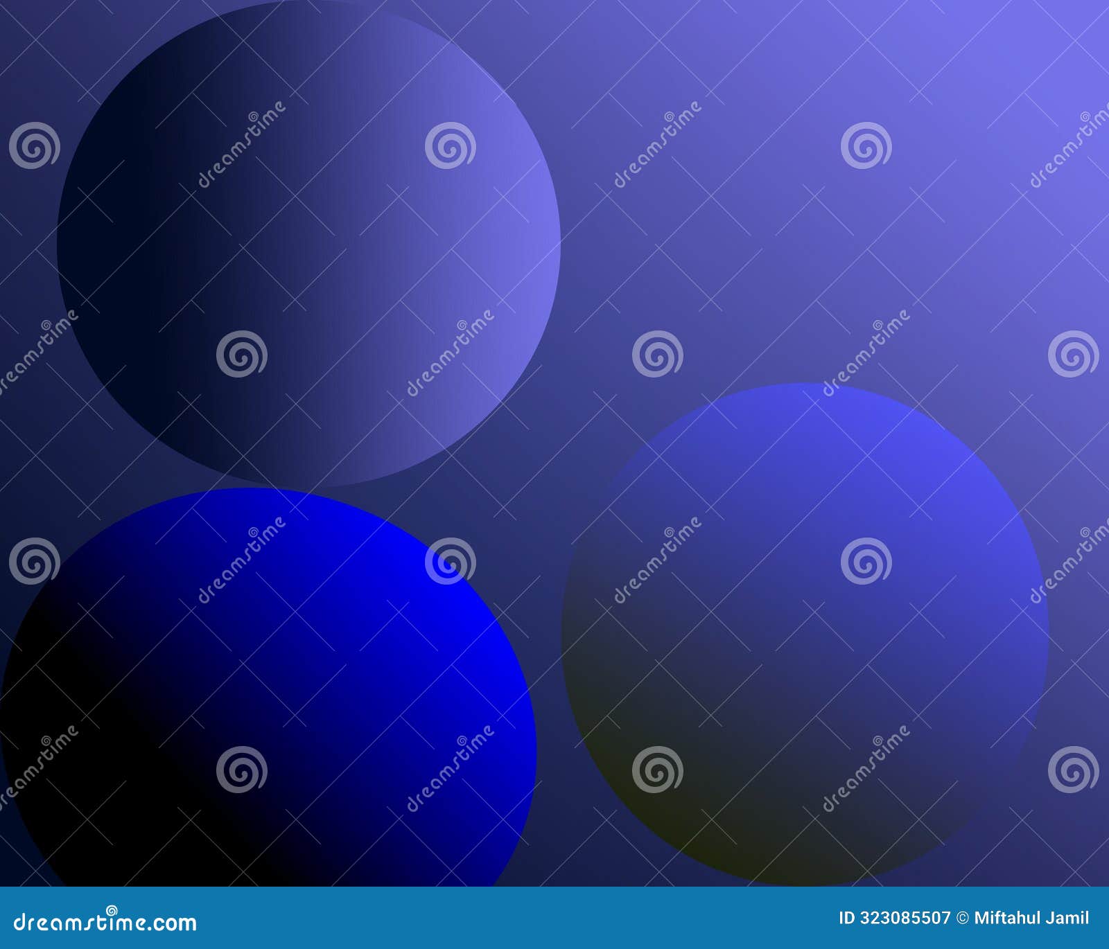 Abstract 3D Elliptical Object with a Soft Dark Blue Gradient Background ...