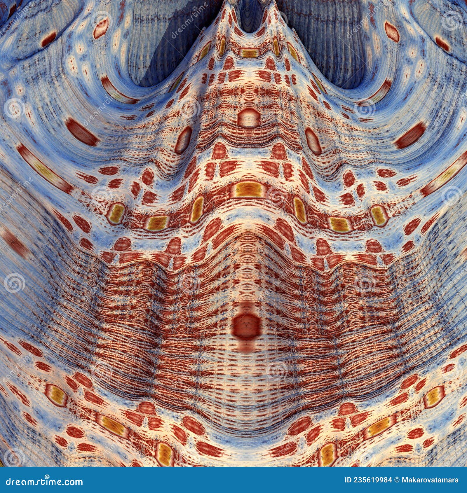 Abstract 3d Form, Alien Body Imitation. 3d Pattern, 3d Rendering Stock ...