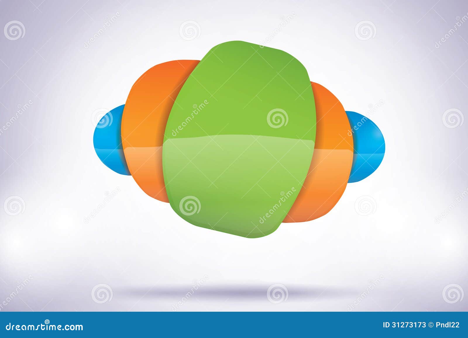 Abstract 3d form stock vector. Illustration of clear - 31273173