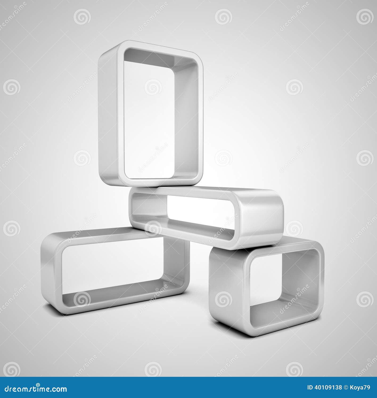 Abstract 3d frames stock illustration. Illustration of abstract - 40109138