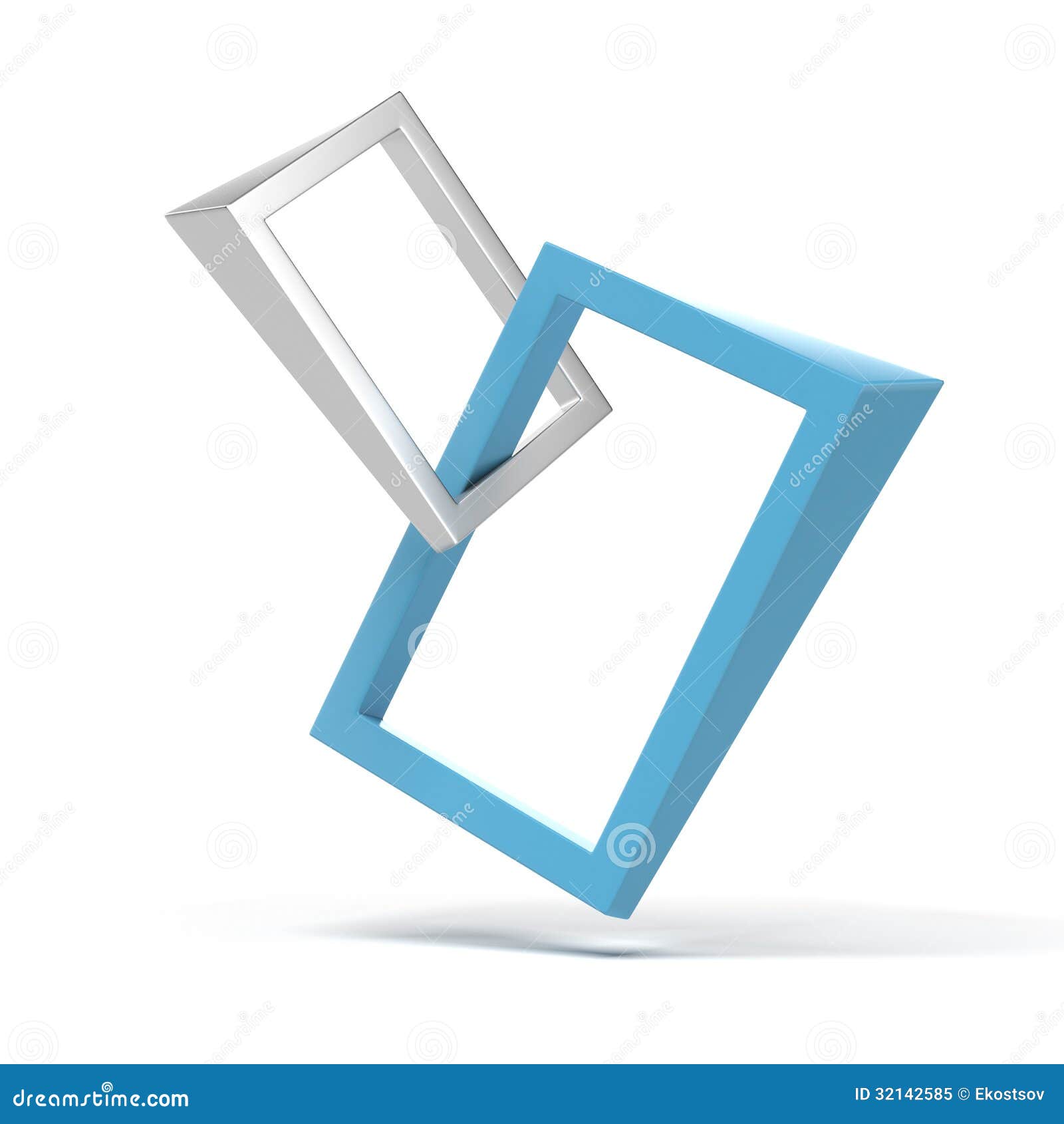 Abstract 3d frames stock illustration. Illustration of graphic - 32142585