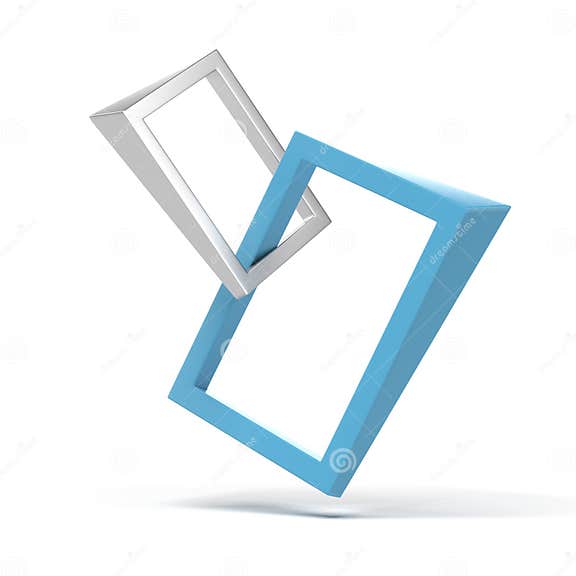 Abstract 3d frames stock illustration. Illustration of graphic - 32142585