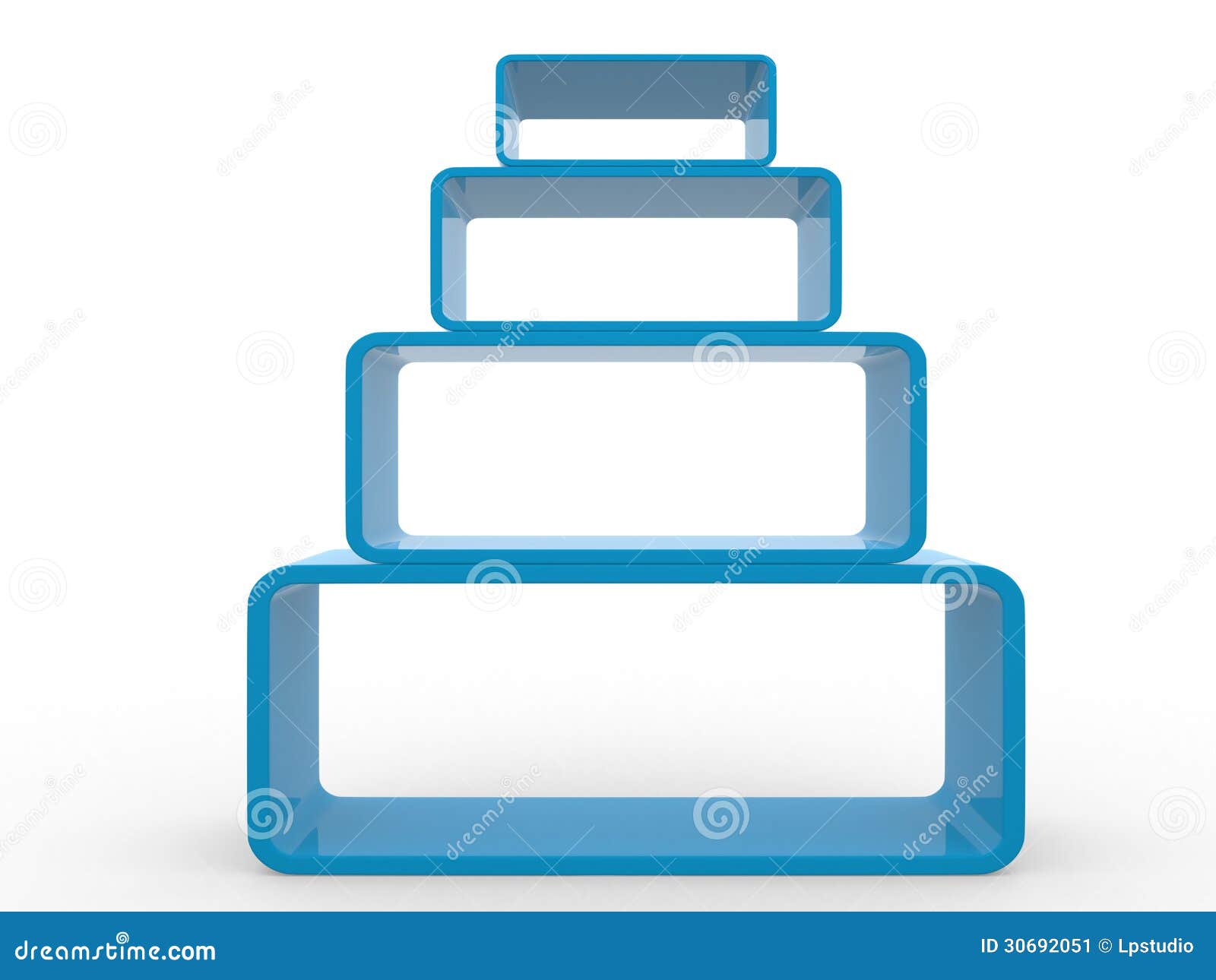 Abstract 3d frames stock illustration. Illustration of modern - 30692051