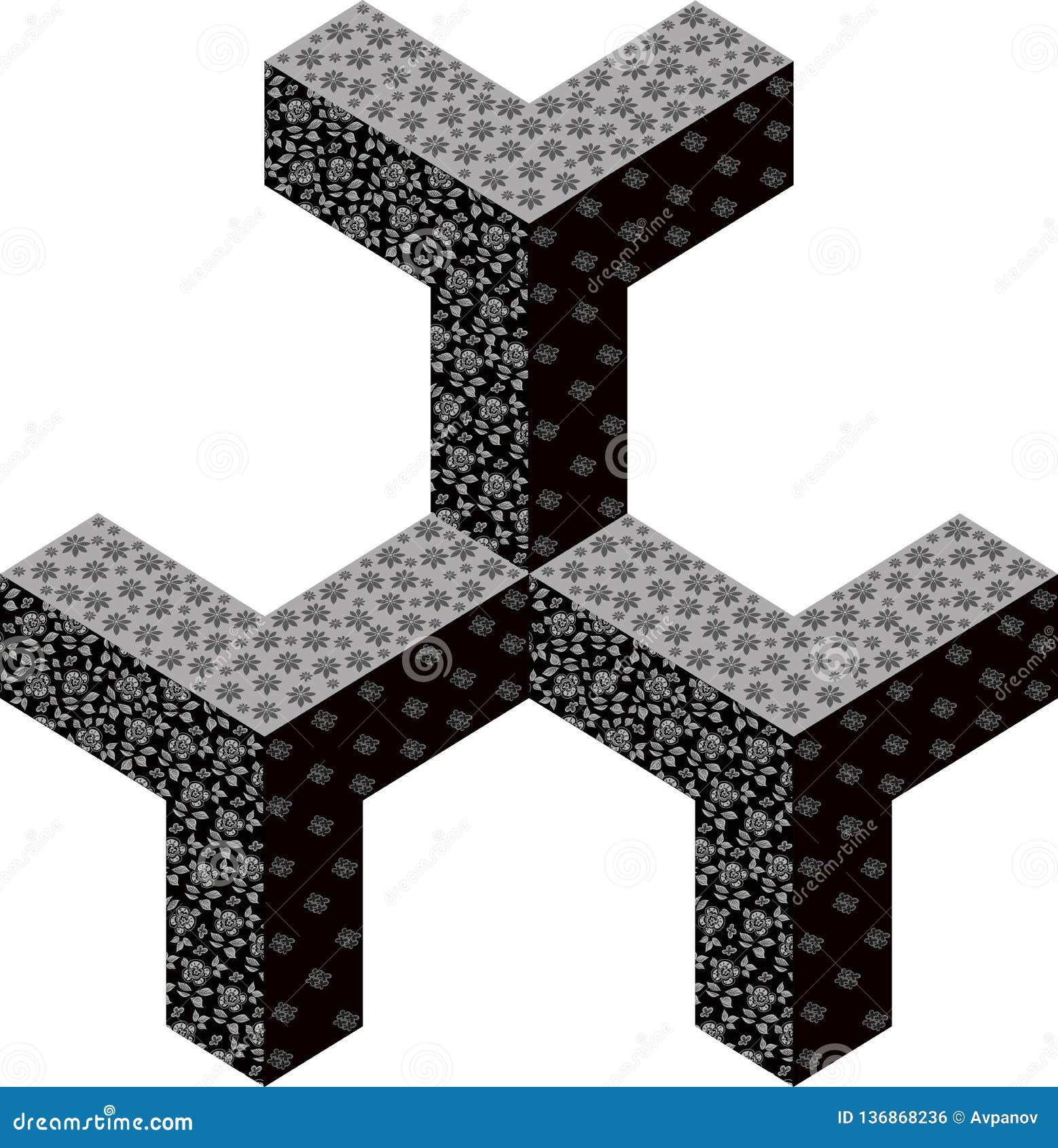 Abstract 3d Framework for Multiplication Stock Vector - Illustration of ...