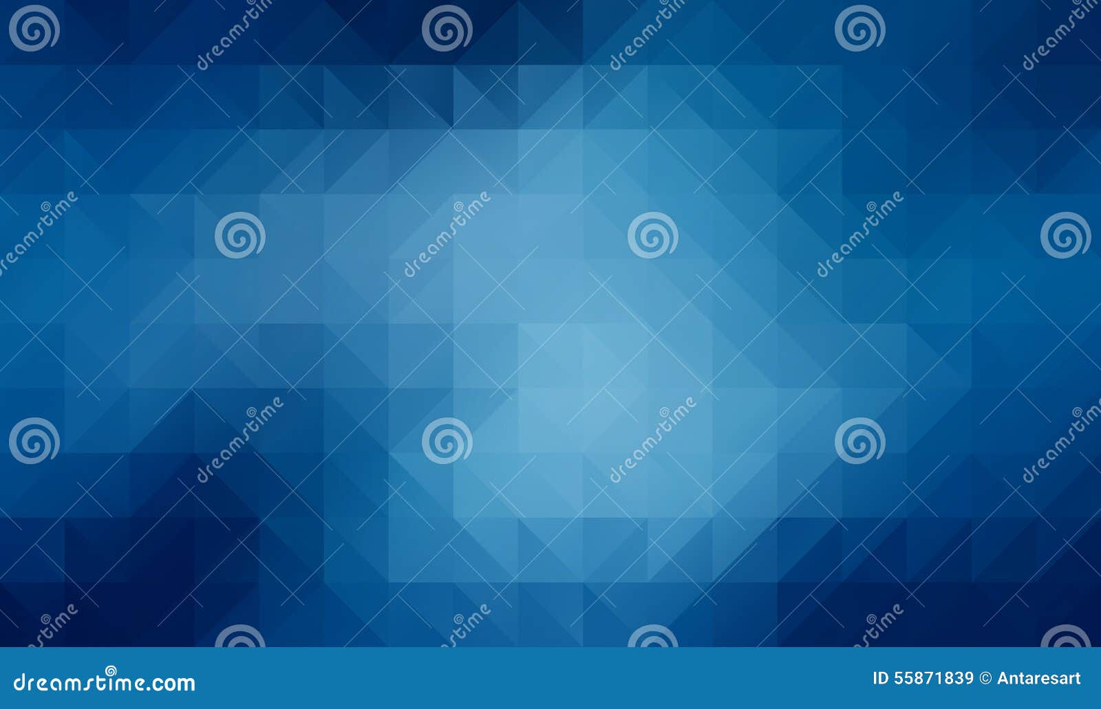 Abstract 2D Geometric Blue Background Stock Illustration - Illustration ...