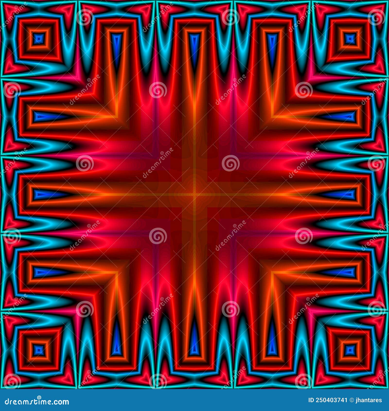 3d Geometric Color Gradient Graphic Stock Illustration - Illustration ...