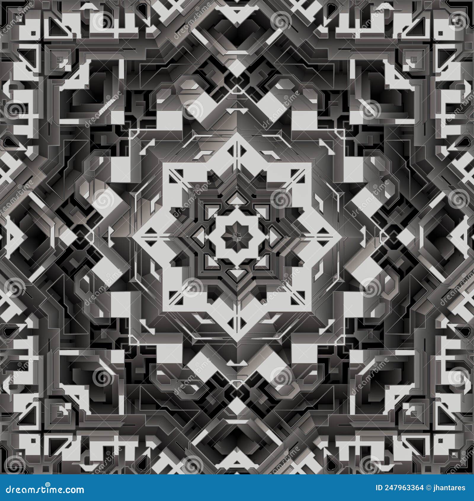 3d Geometric Color Gradient Pattern Stock Illustration - Illustration ...