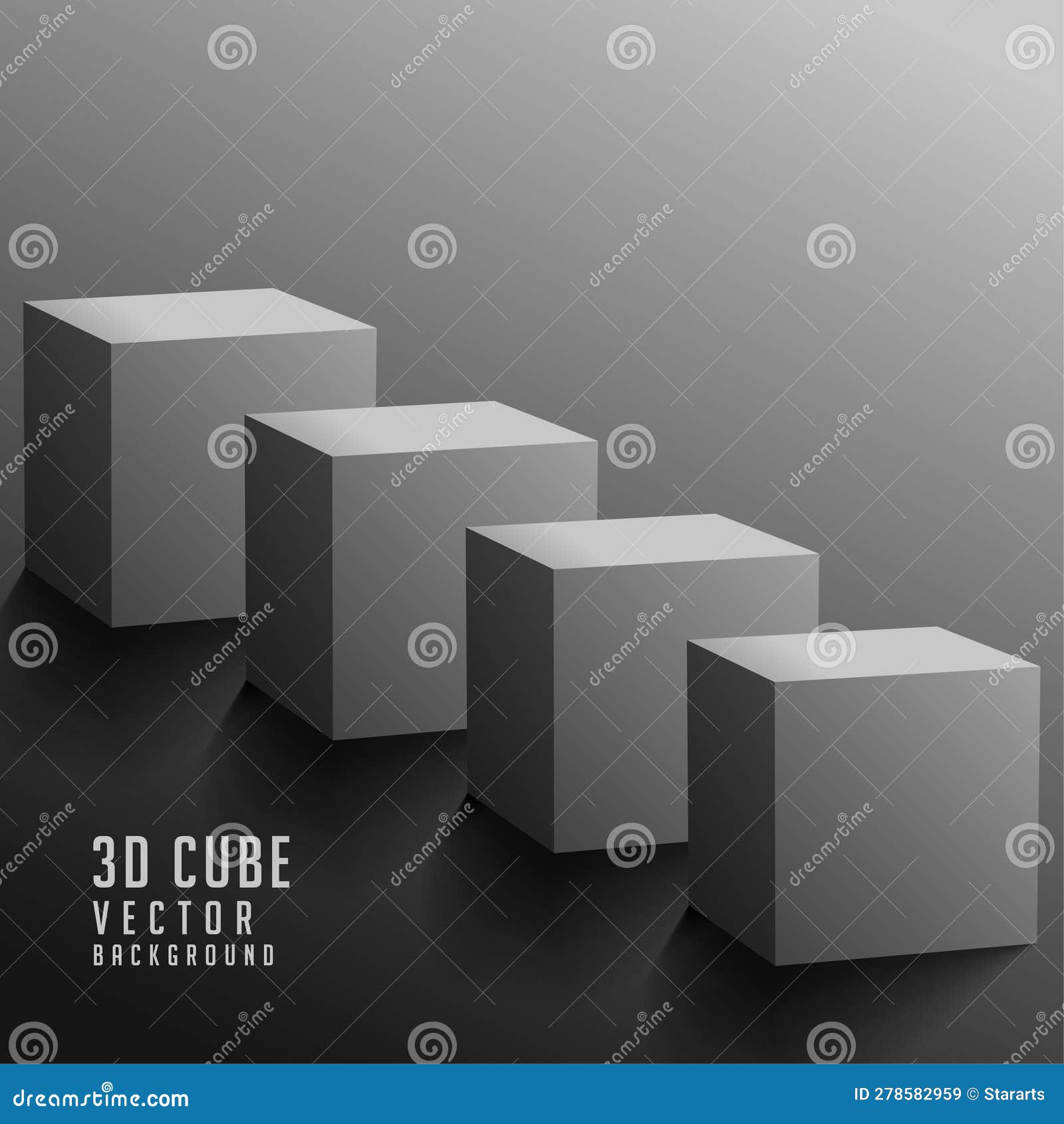 Abstract 3d Geometric Cuboid Solid Box Background Stock Vector ...