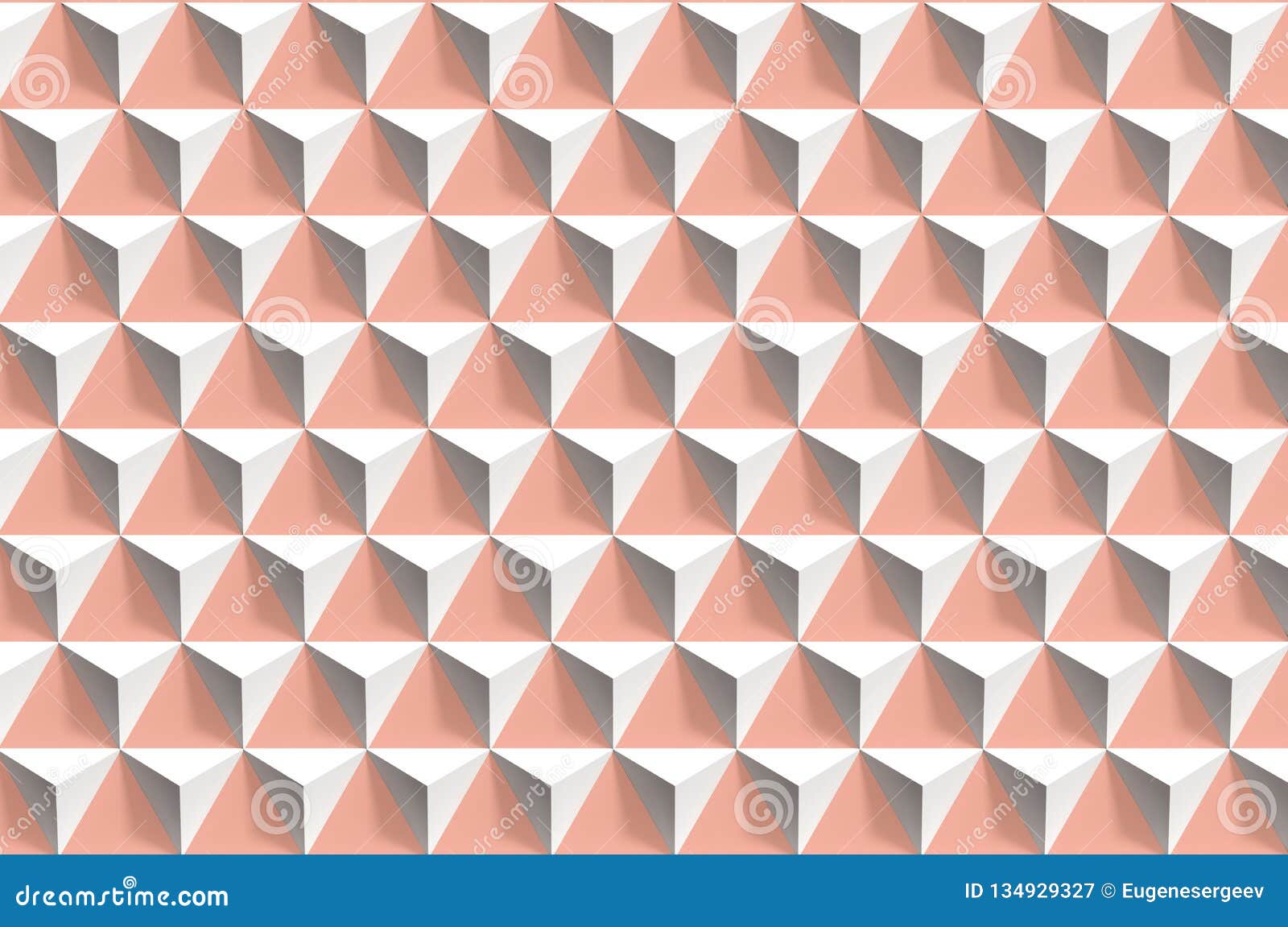 Abstract 3d Geometric Pattern, White Pyramids Stock Image - Image of ...