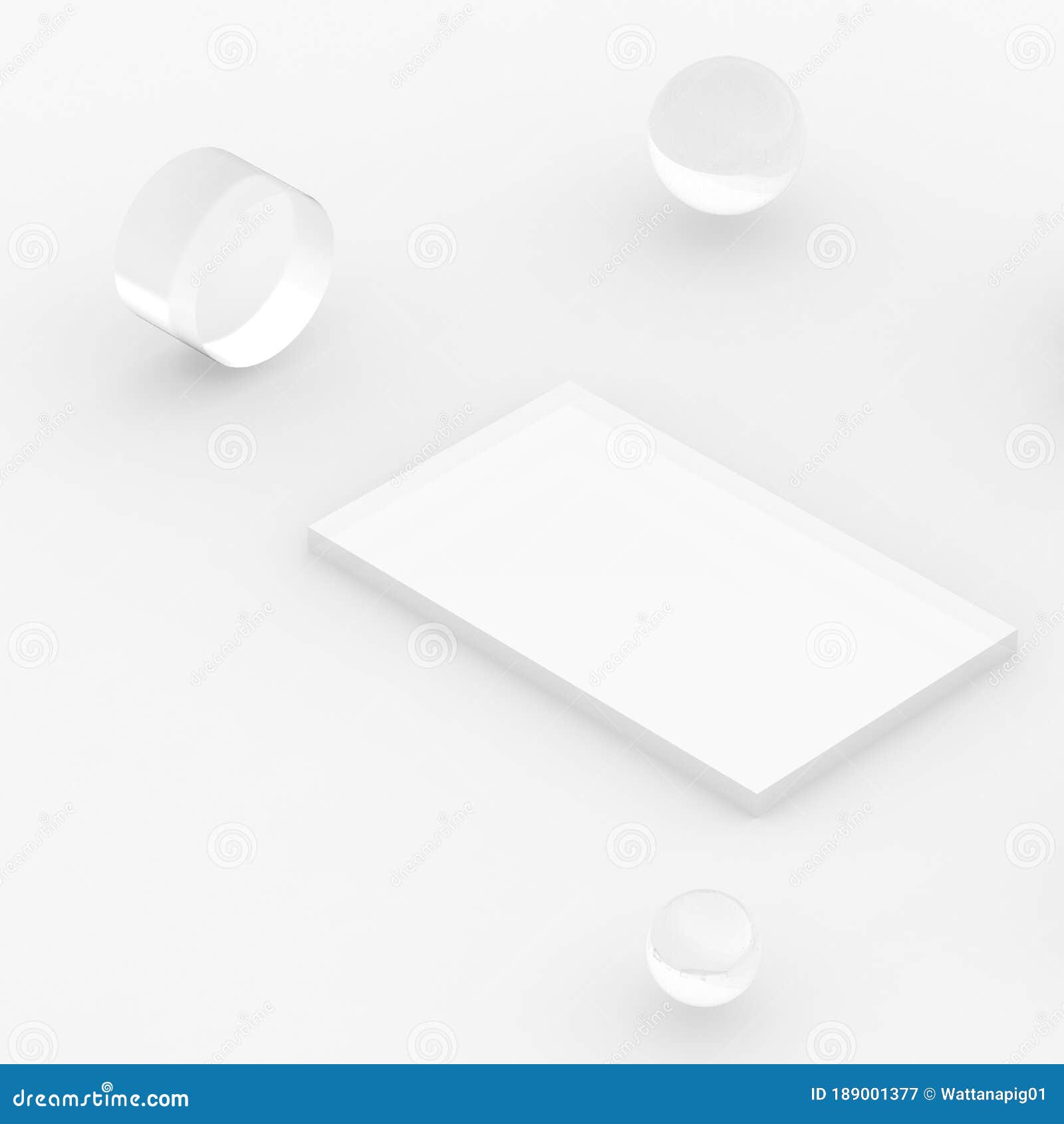 Abstract 3d Geometric Shape Object Background. Stock Illustration ...