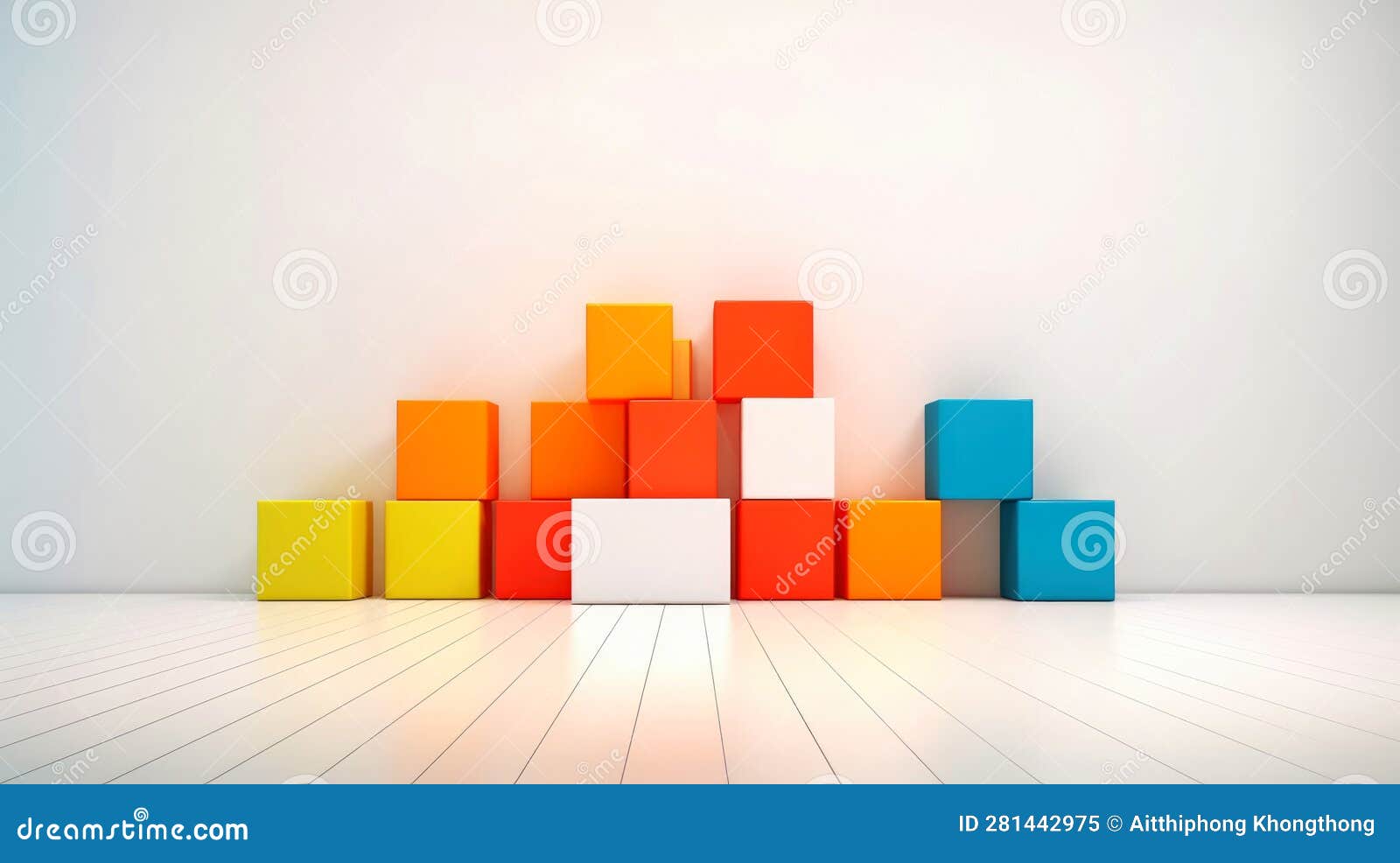 Abstract 3D Geometric Shapes, 3d Element Art Minimal Style, Generative ...