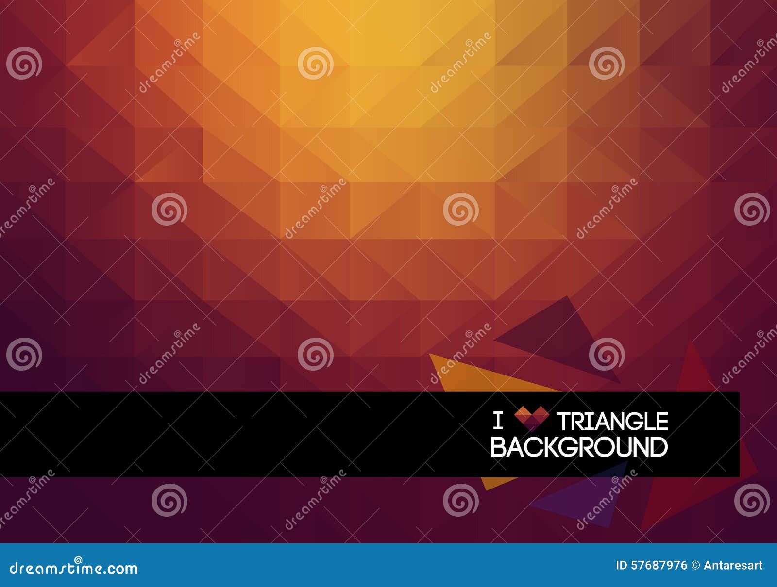 Abstract 2D Geometric Warm Background Stock Illustration - Illustration ...