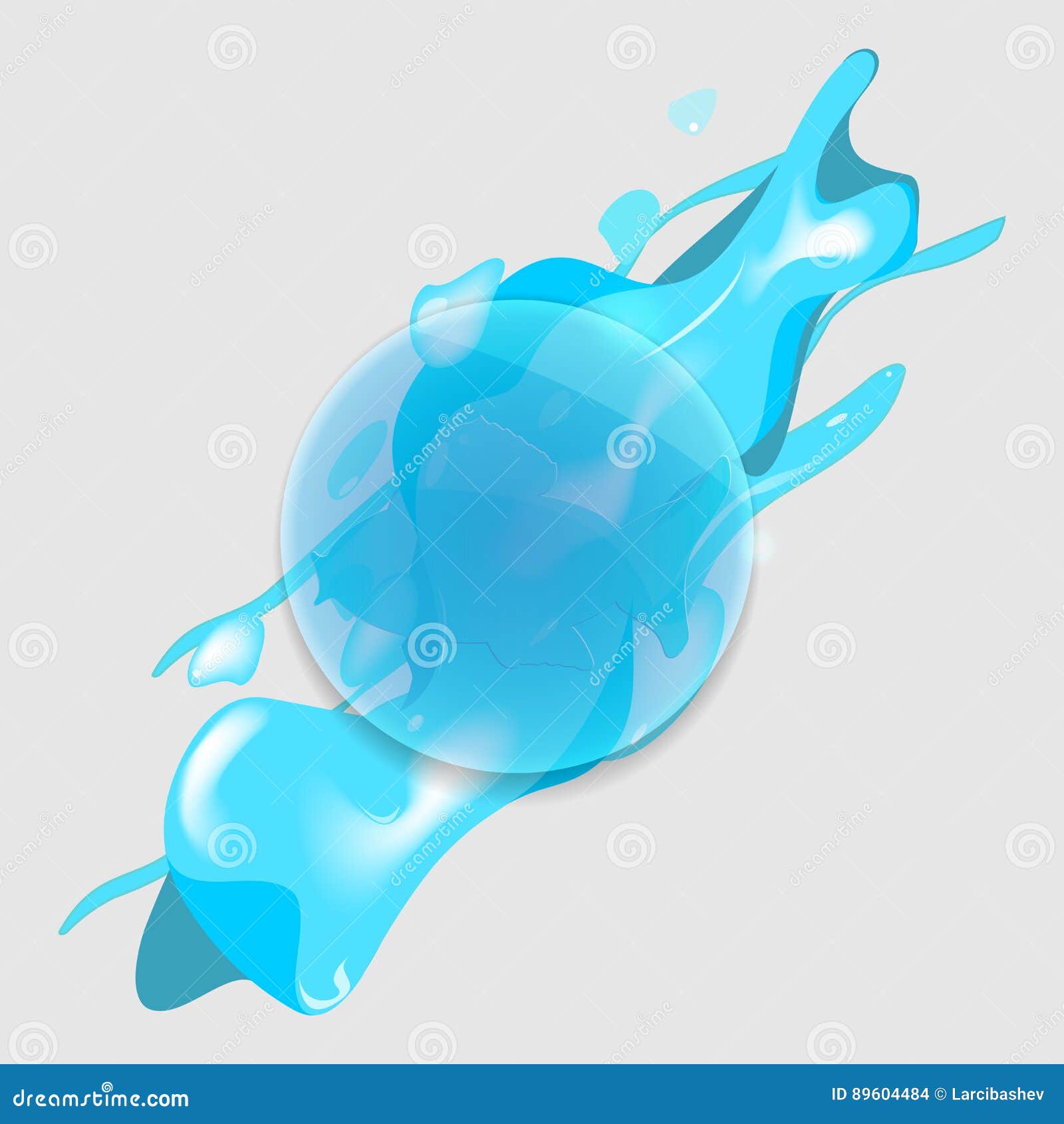 Abstract 3D glass element stock vector. Illustration of abstract - 89604484