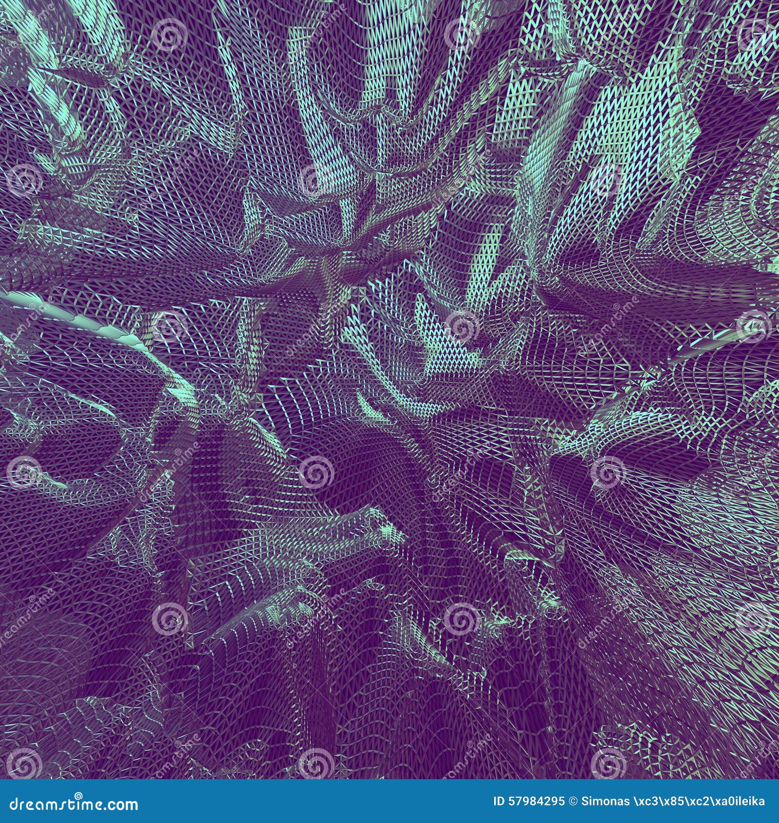 Abstract 3D Golden Net Background Stock Illustration - Illustration of ...