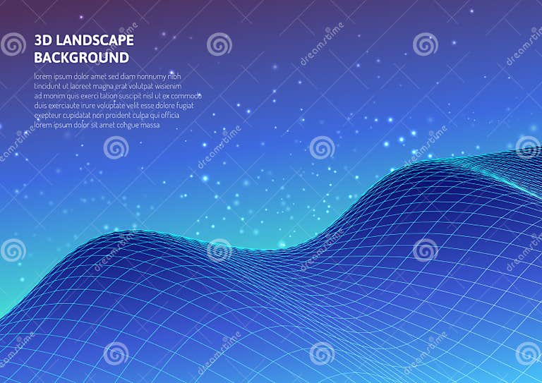 Abstract 3D Graphics. Virtual Reality and Optical Illusions Stock ...