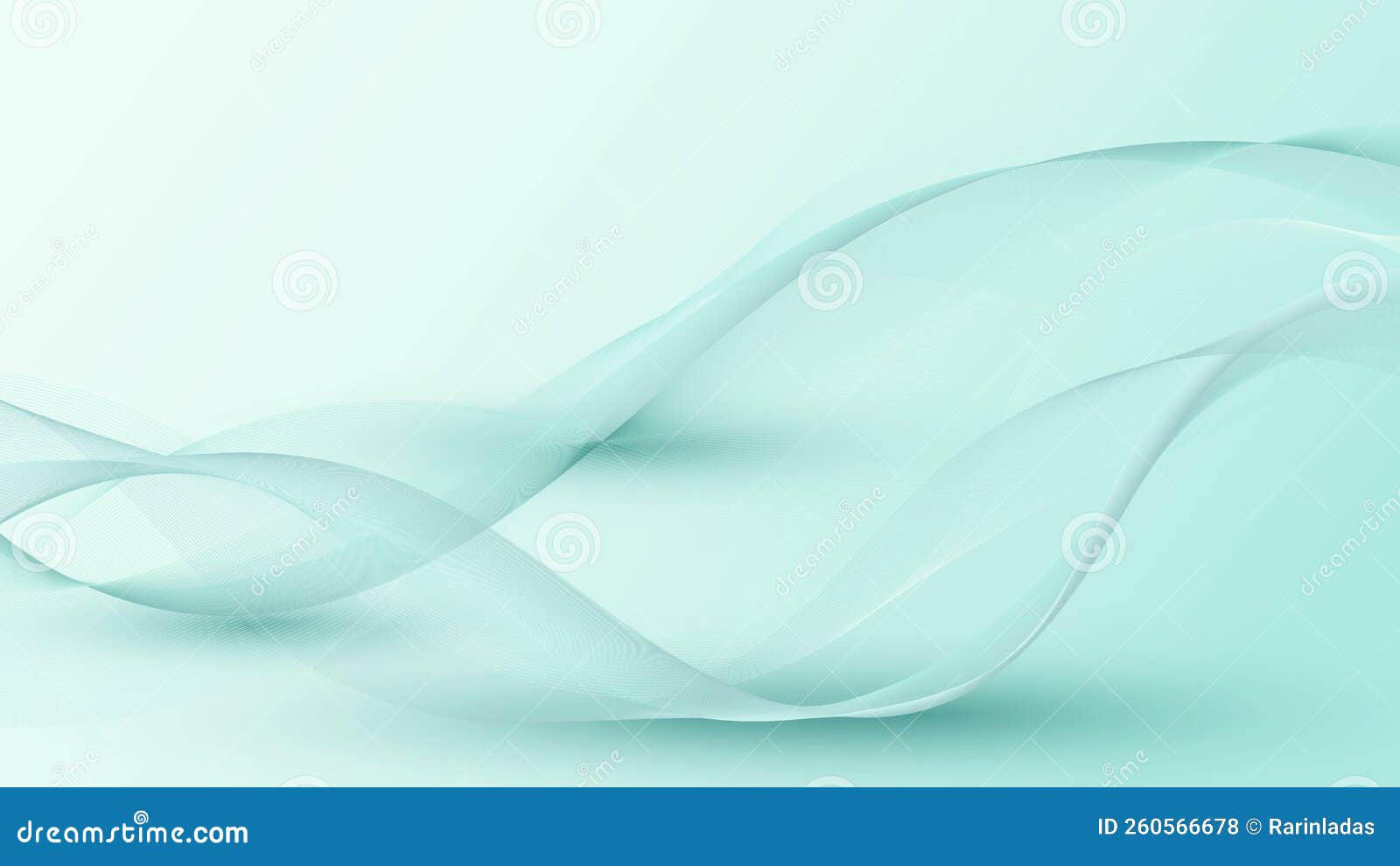 Abstract 3D Green Dynamic Wave Flow Lines Pattern on White Background ...