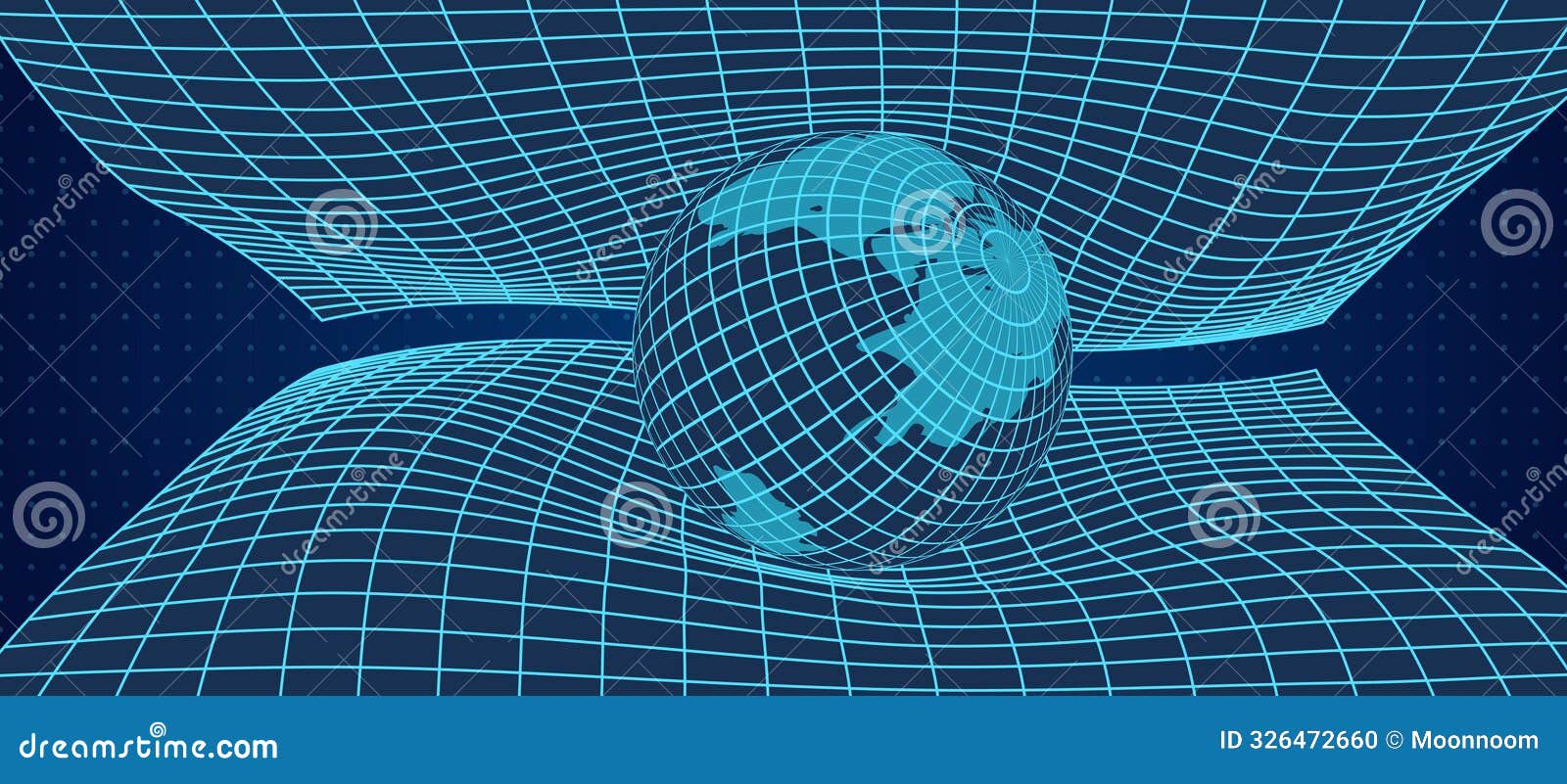 Mesh Wireframe Storm Whirlpool Warning Icon Vector Illustration ...