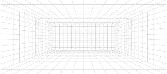 Abstract 3d Grid Room Structure Wireframe Template Design Stock Vector ...