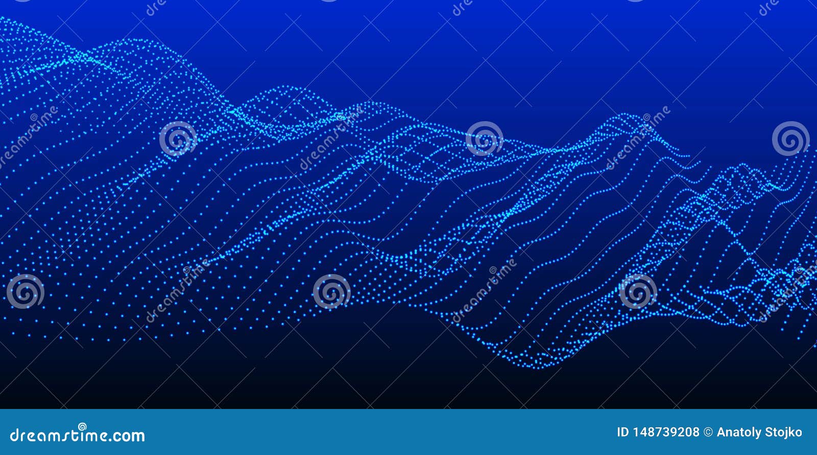 Abstract 3d Grid Technology Background. Futuristic Technology Network ...