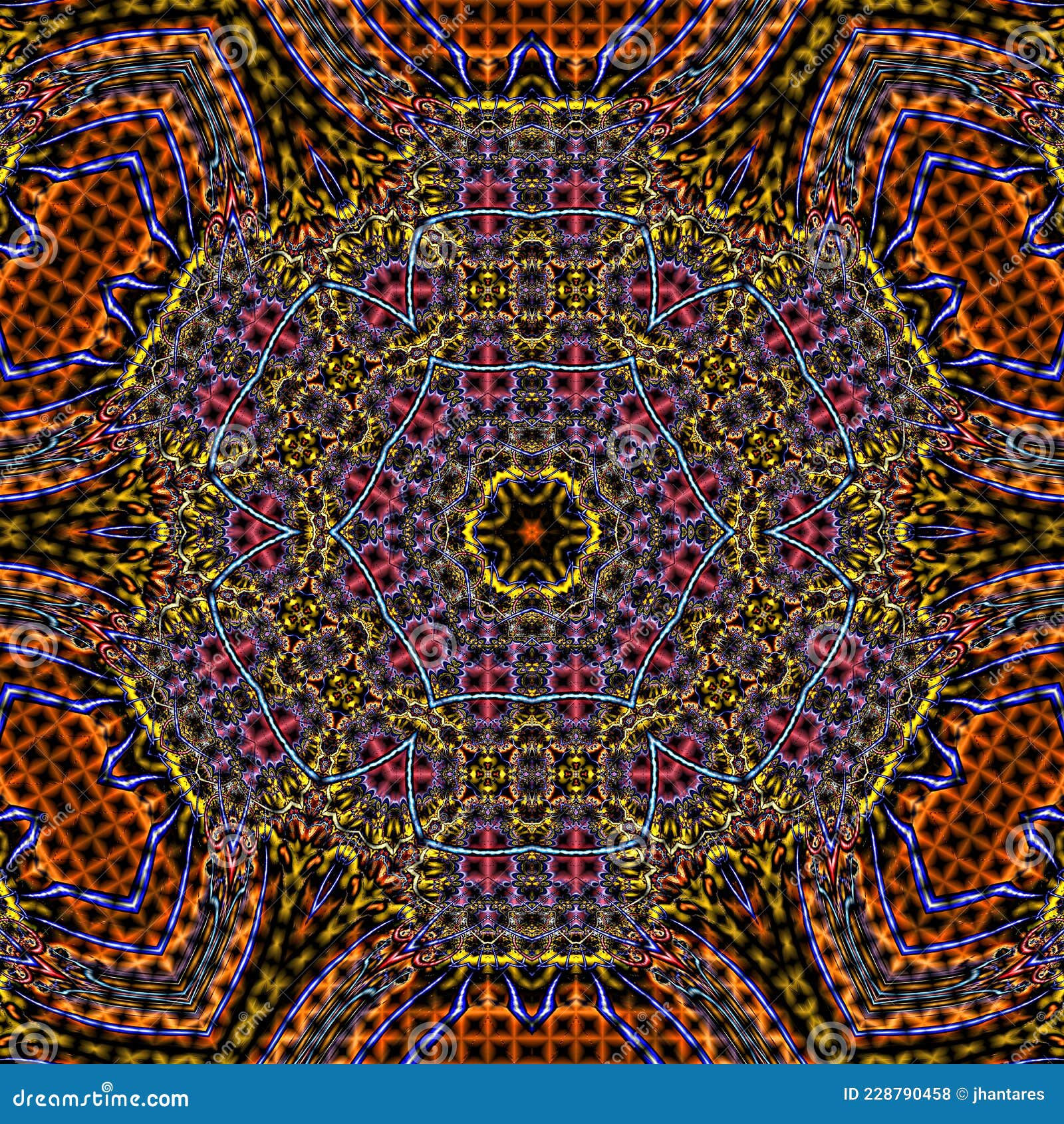 3d hexagonal mesh pattern stock illustration. Illustration of tapestry ...