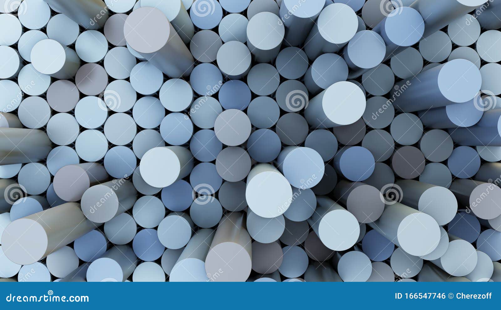 Abstract 3D Illustration of Colorful Cylinders Background Stock ...