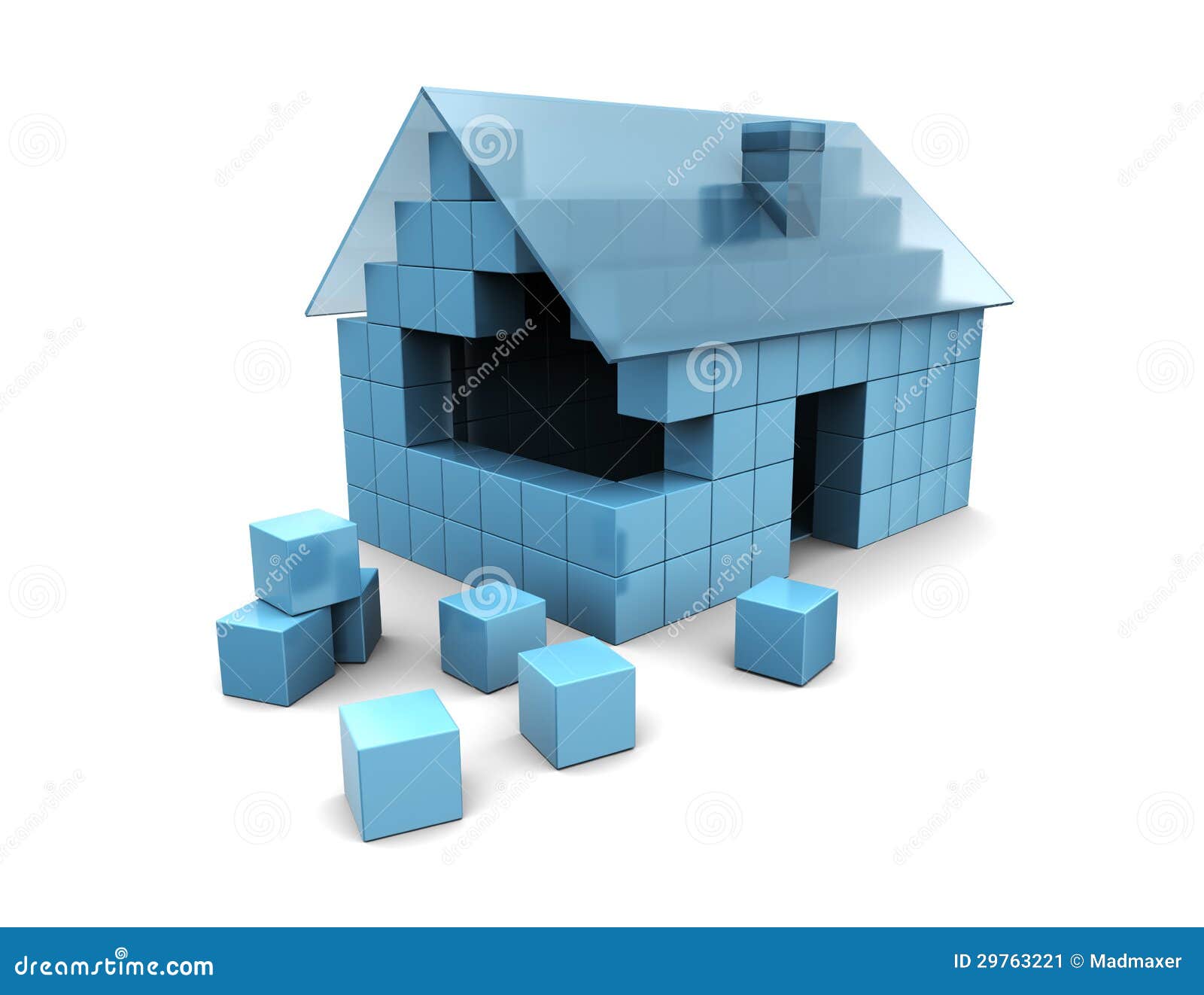 DNA, Assembling From Individual Particle, Forming An Abstract Spiral ...