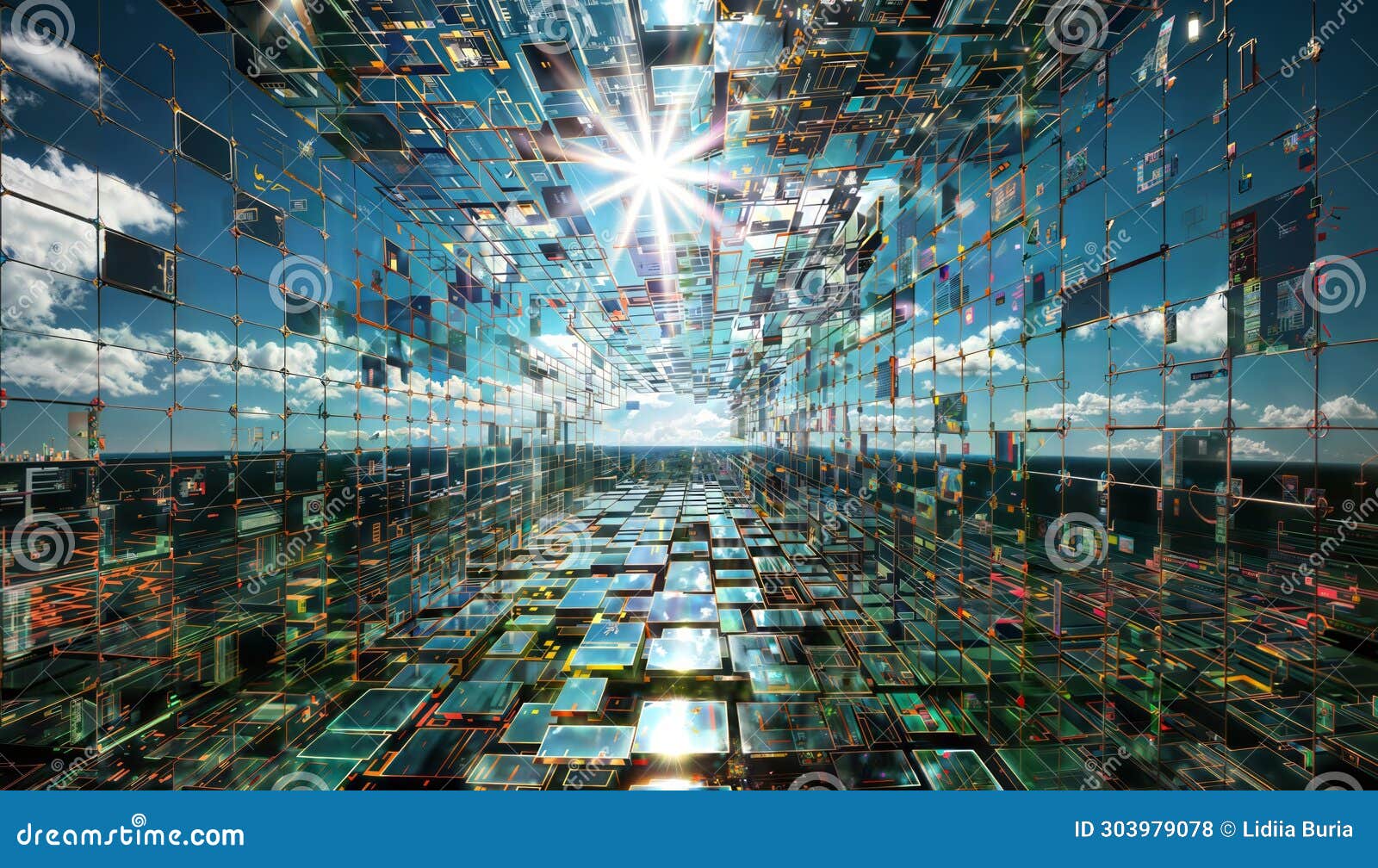 Tech Wonders: Abstract 3D Illustration of Technology and Science ...