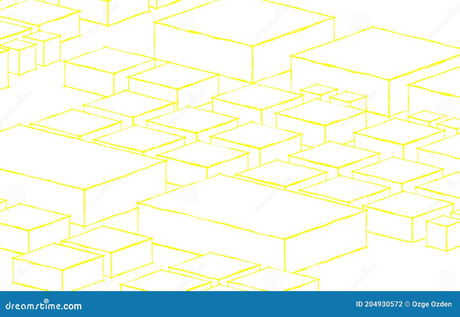 Abstract 3d Illustration Texture Background Composed of Boxes. Stock ...