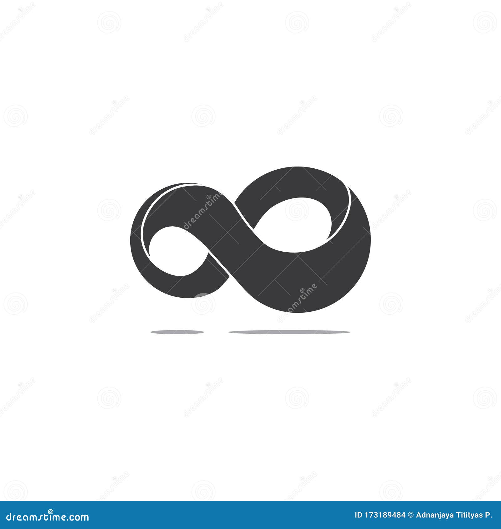 Abstract 3d Infinity Ribbon Logo Vector Stock Vector - Illustration of ...