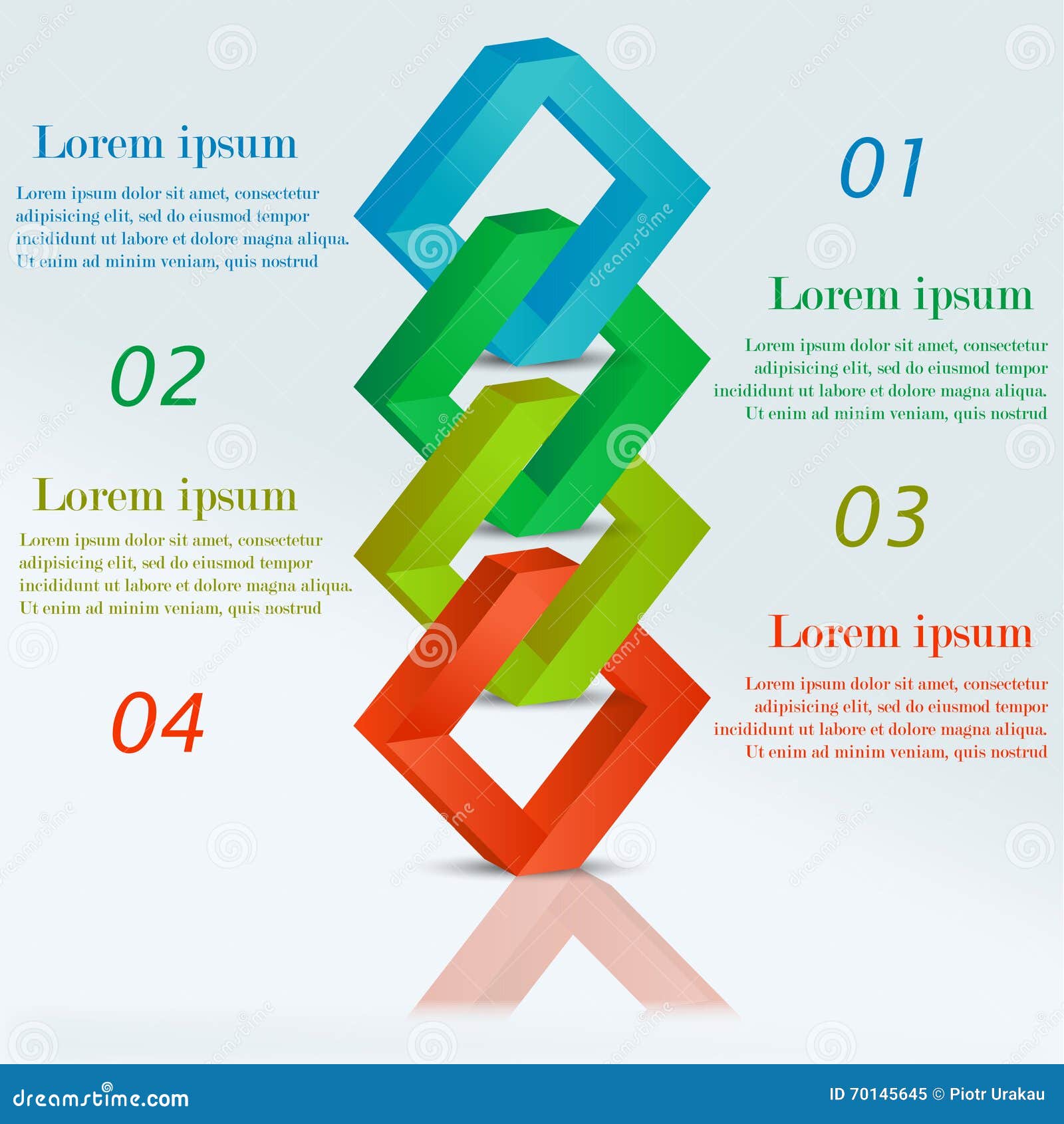 Abstract 3D Infographic Triangles Stock Vector - Illustration of object ...