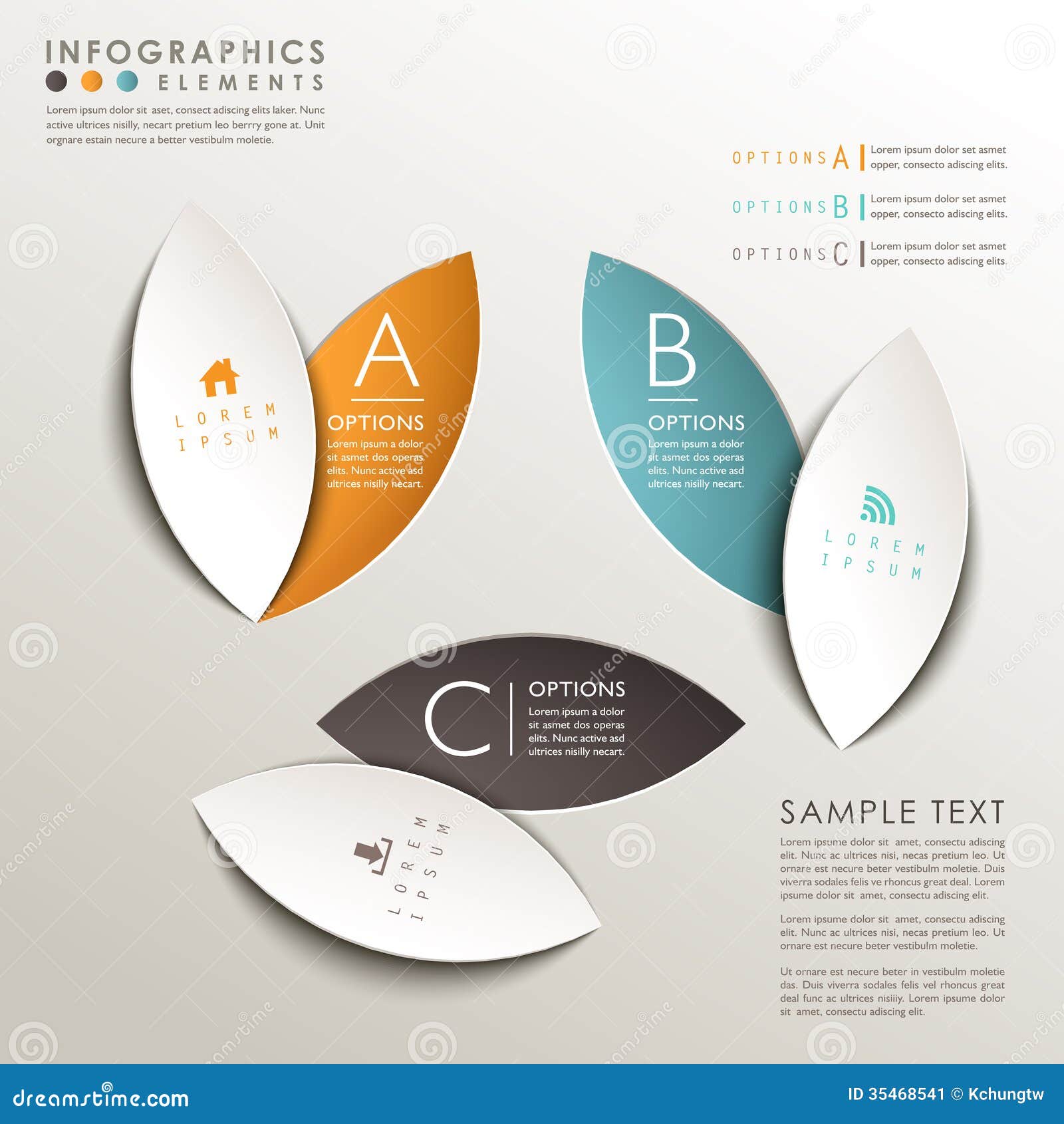 Abstract 3d Leaf Tag Infographics Stock Vector - Illustration of ...
