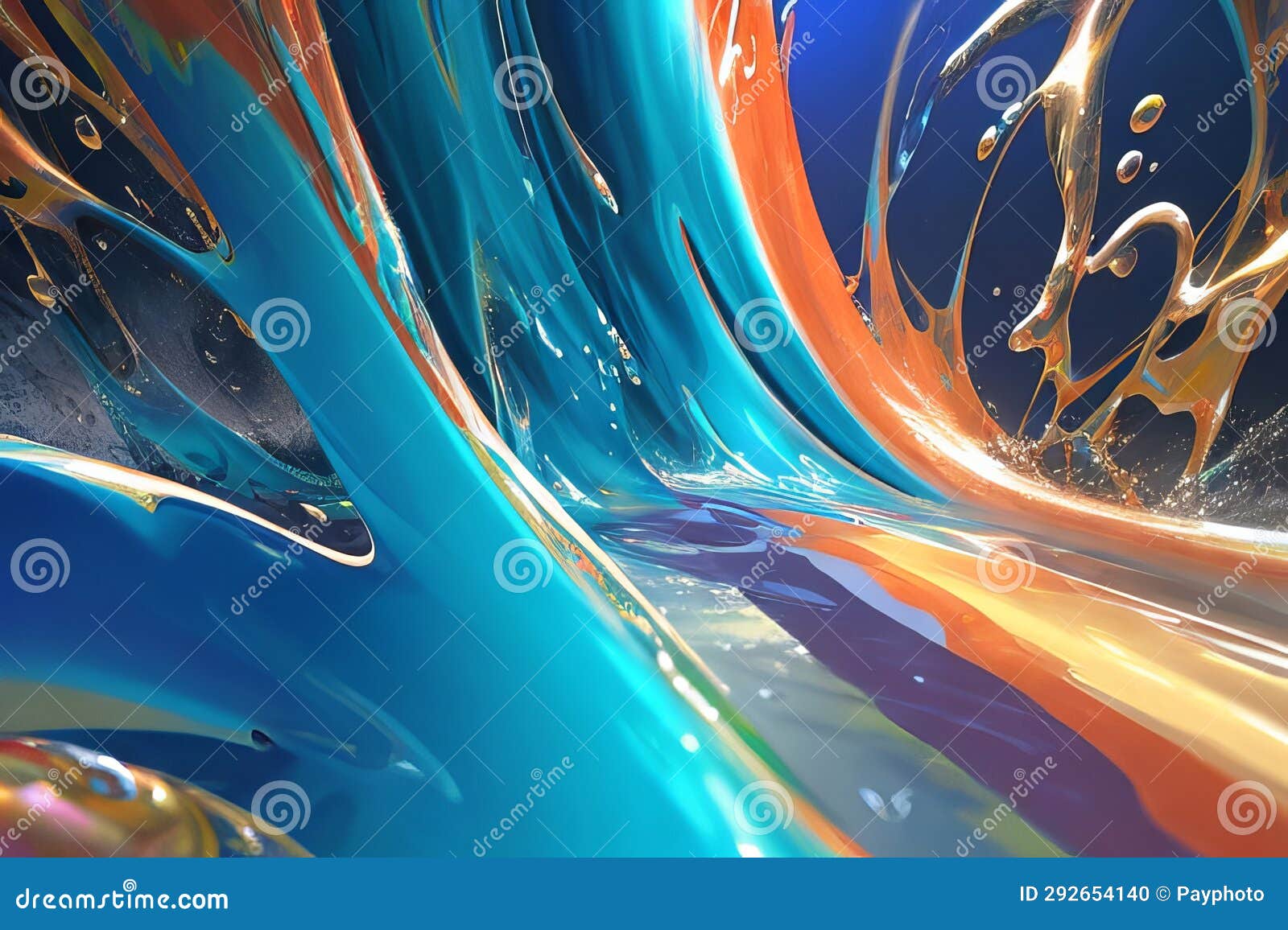 Abstract 3D Liquid Acrylic Paint Splash: Dynamic Paint Drop Wallpaper ...
