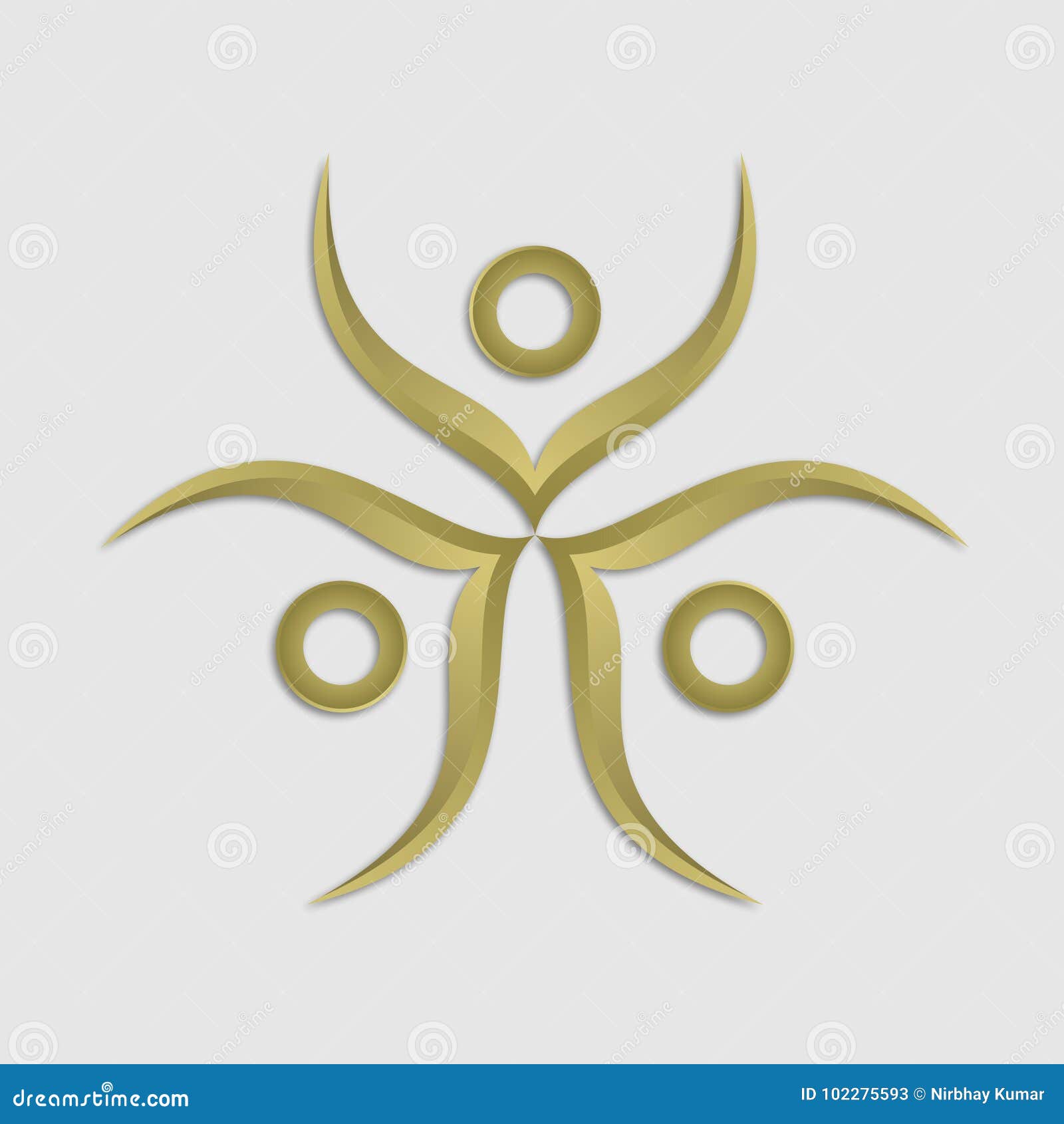 Abstract 3D Logo stock vector. Illustration of logo - 102275593