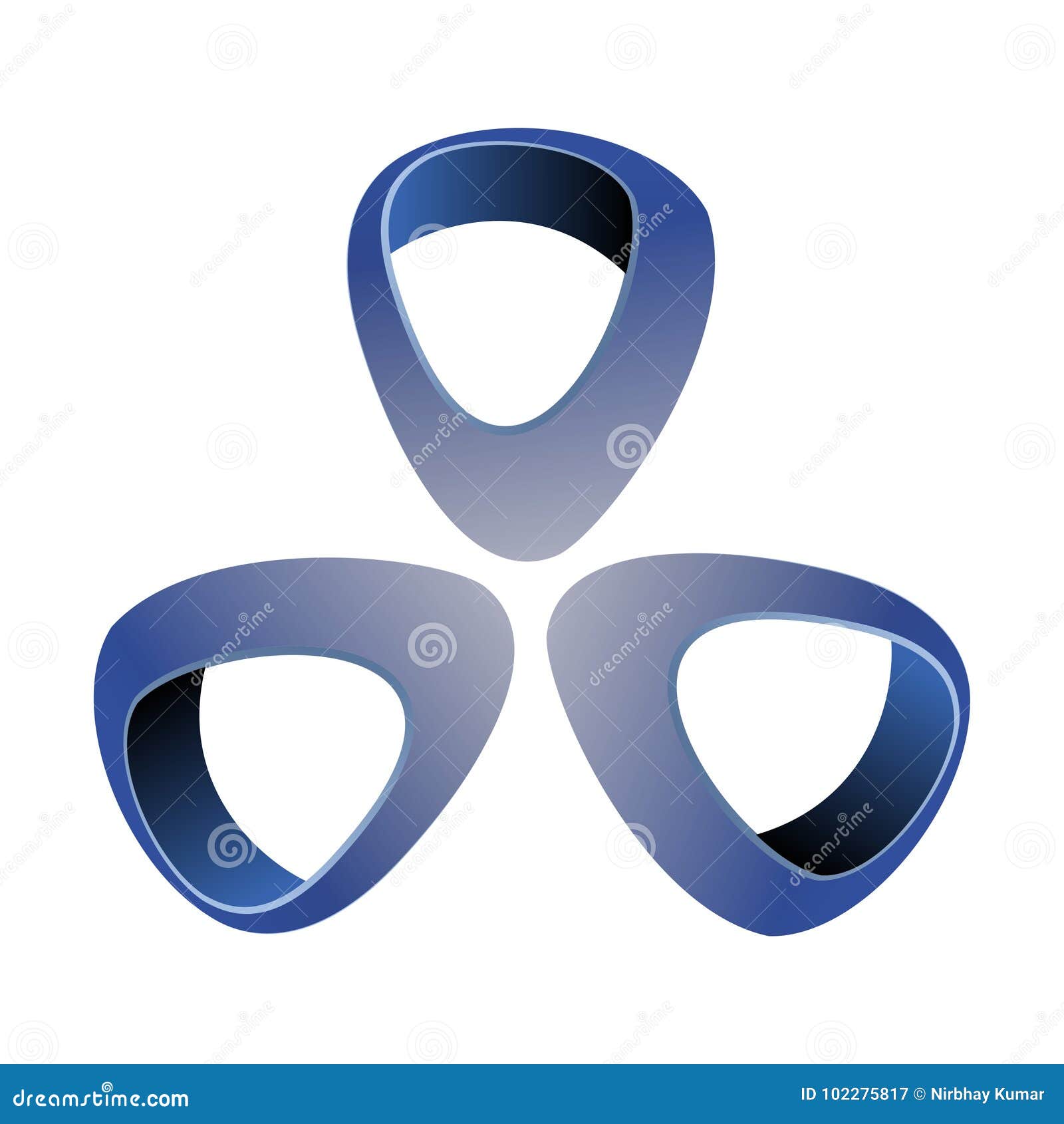 Abstract 3D Logo stock vector. Illustration of business - 102275817